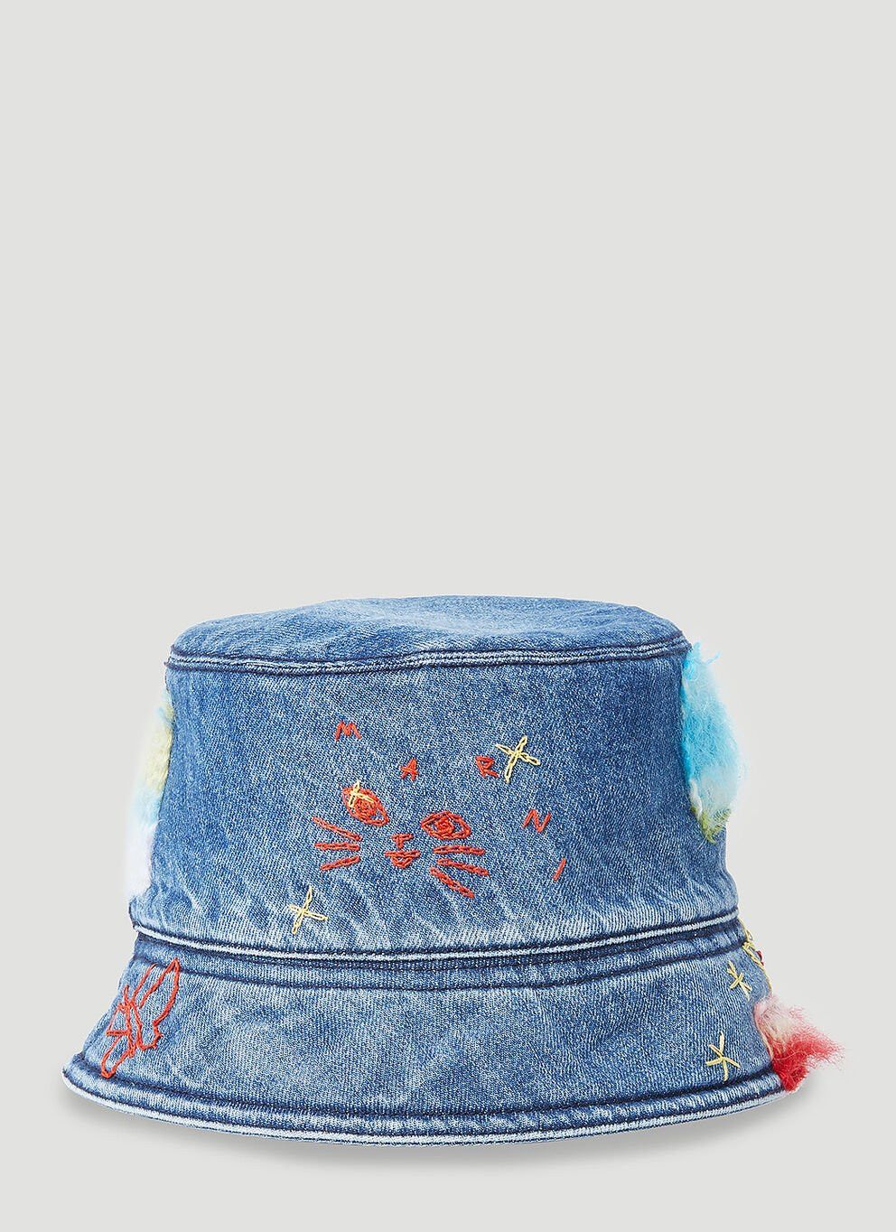 Marni Mohair-Patches Bucket Hat | Grailed