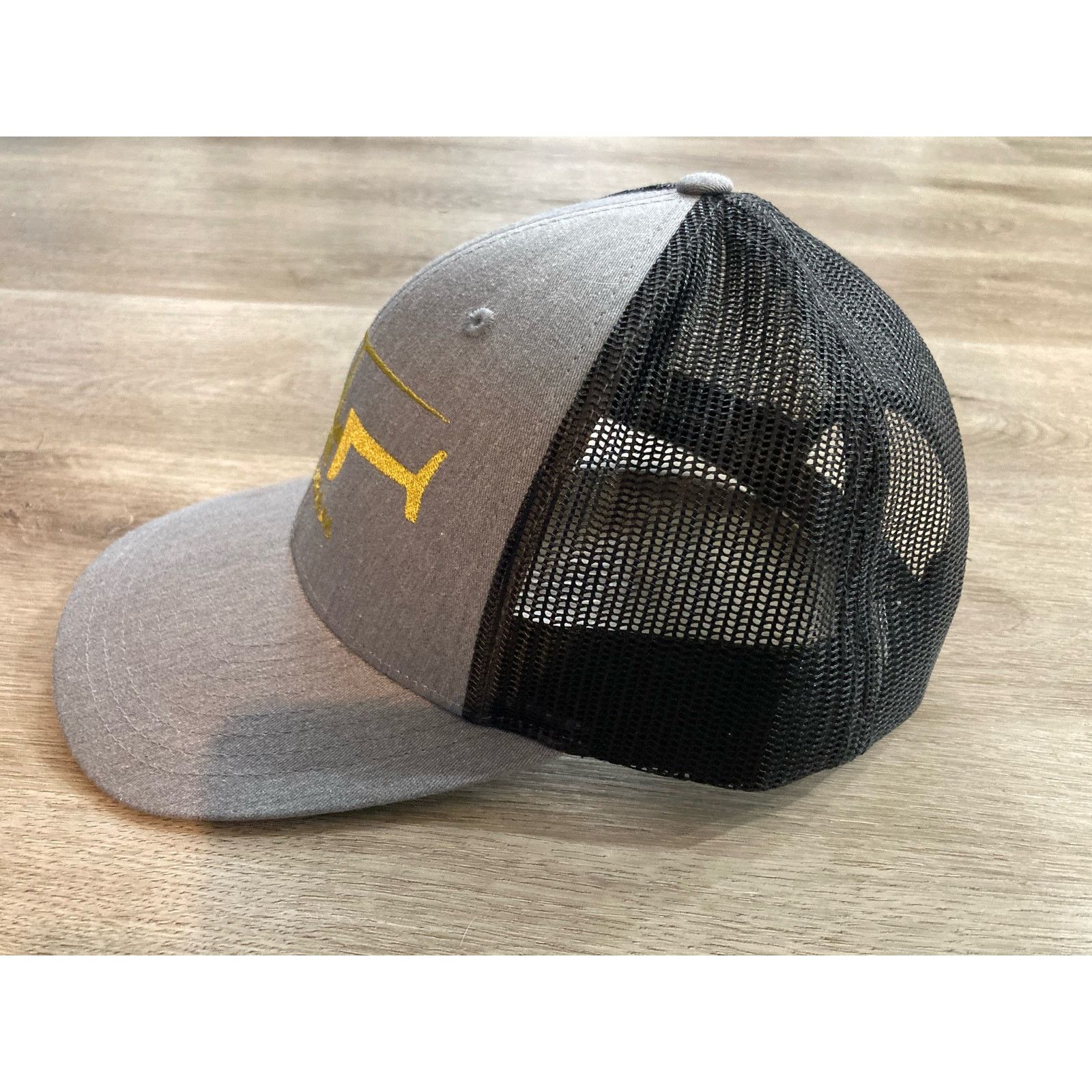 Richardson Heli Team Trucker Cap Gray/Black Embroidered Helicopter Logo ...