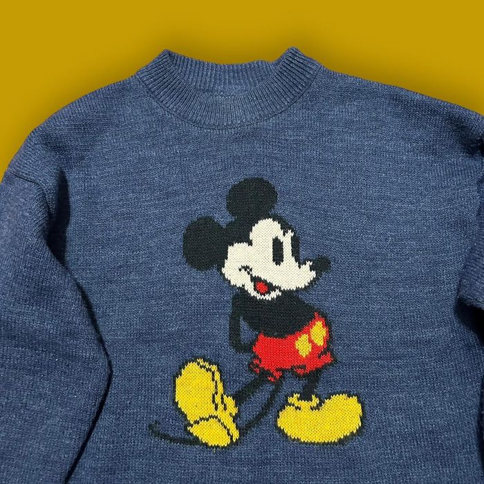 Disney Vintage 90s Disneyland Paris Mickey Mouse Knitted Jumper | Grailed