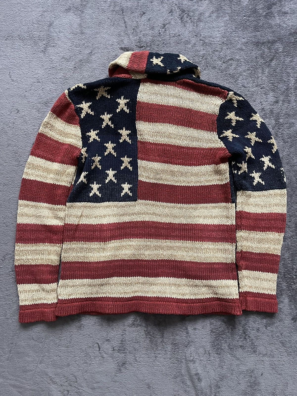Ralph Lauren AMERICAN FLAG SHAWL CARDIGAN 🇺🇸 Pharrell Williams Sweater ...