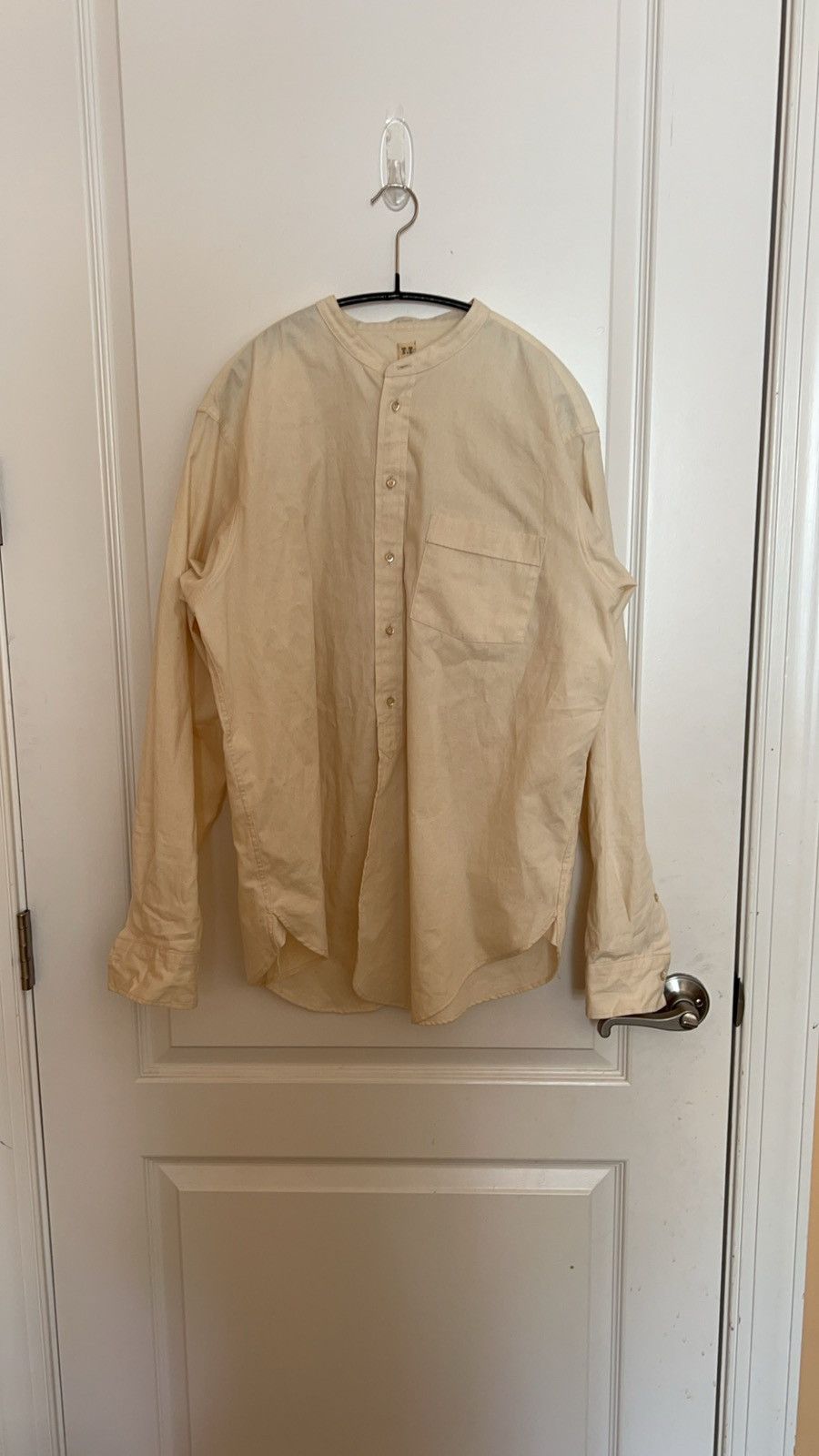Taiga Takahashi Taiga Takahashi Band Collar Shirt | Grailed