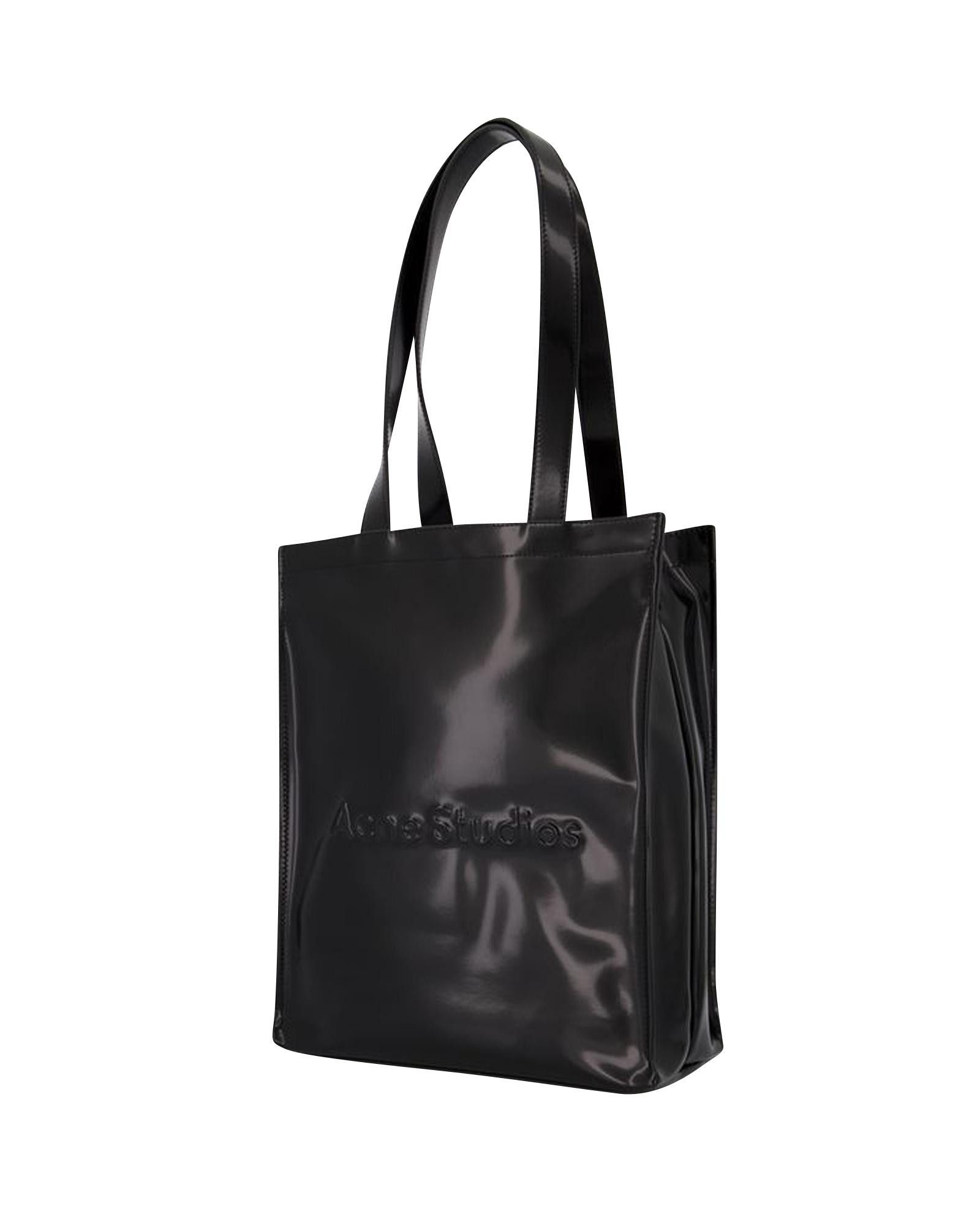 Acne Studios Logo Shopper Portrait Tote Bag - Acne Studios - Leather ...