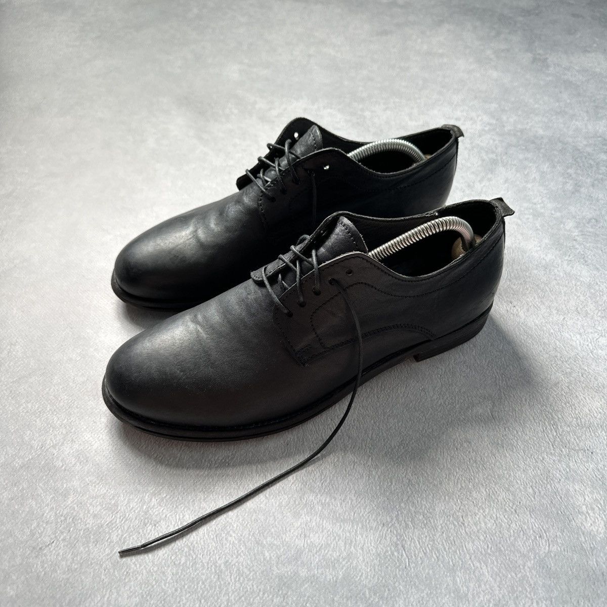 MoMA MOMA Black Leather Oxford Shoes Made in Italy | Grailed