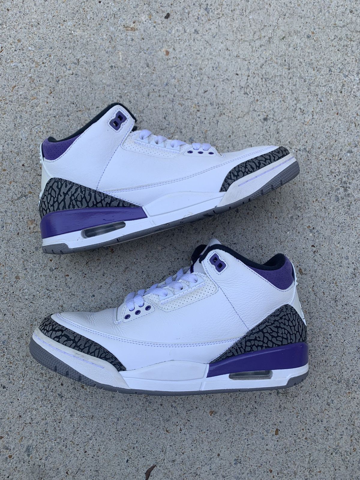 Jordan Brand × Nike Air Jordan 3 Retro Dark Iris White Black Cement ...