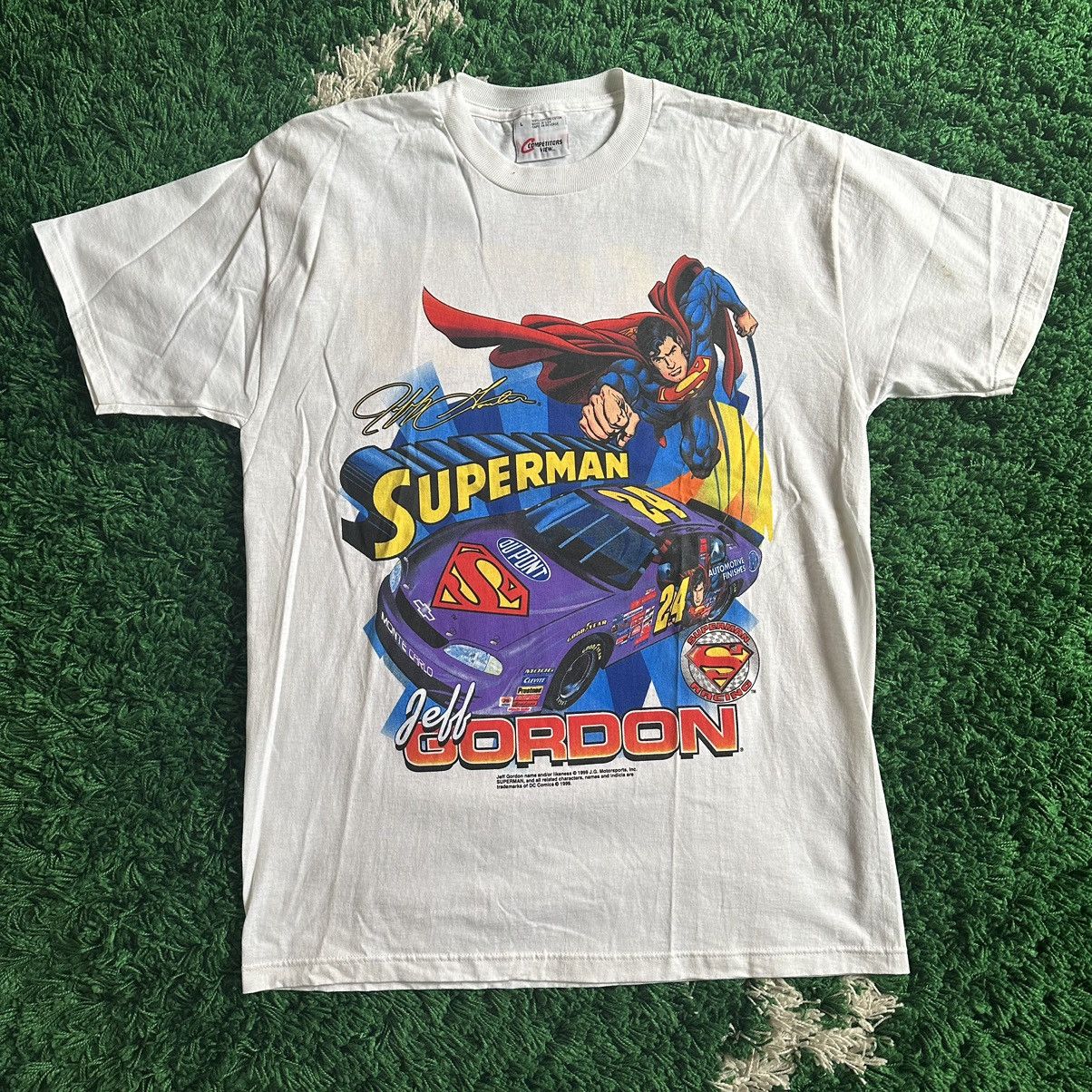 NASCAR × Vintage Vintage 1999 NASCAR Jeff Gordon Superman Racing Shirt ...