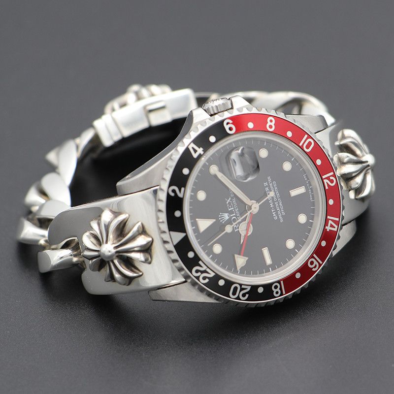 Rolex Chrome Hearts x Rolex GMT Master II Classic Link Wristwatch | Grailed