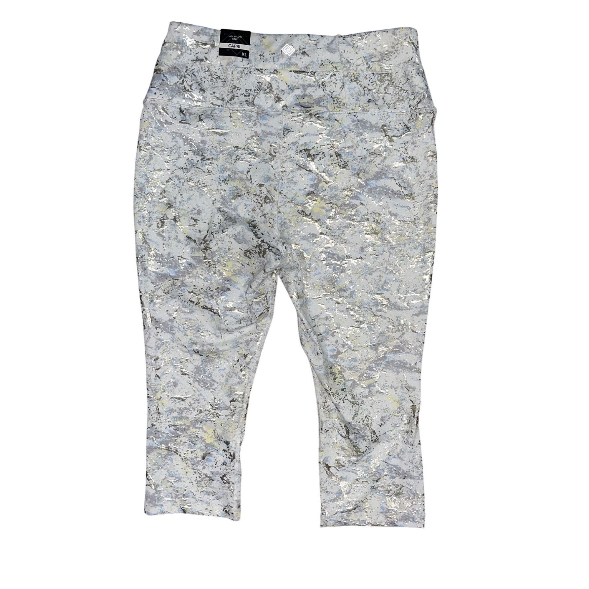 Zylos George Machado Zelos XL Womens Capri Pants Watercolor Metallic ...