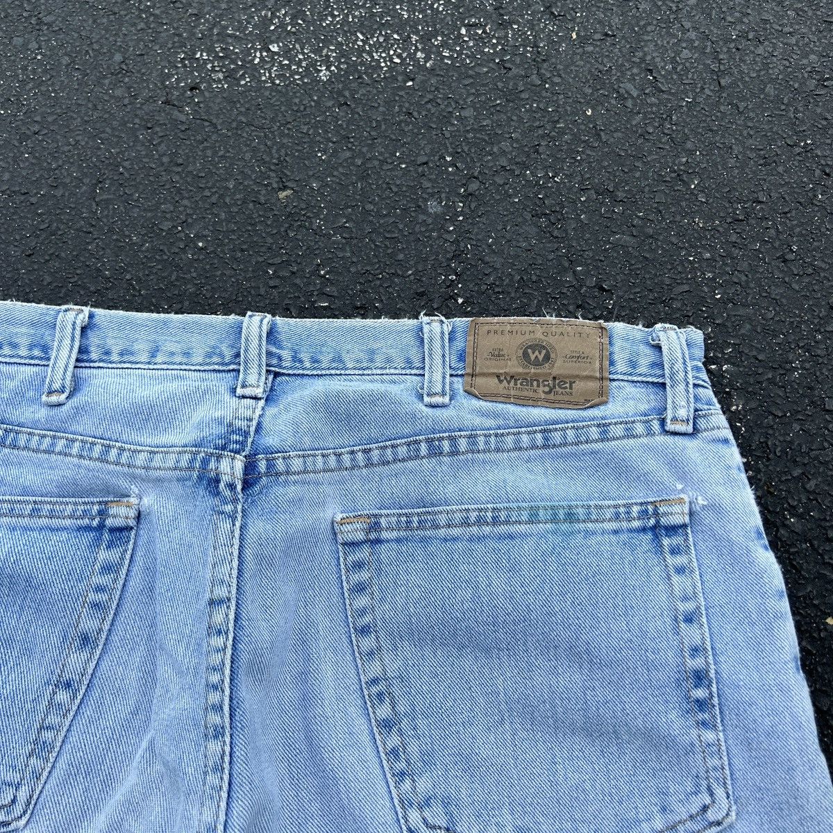Carhartt × Vintage × Wrangler Crazy vintage 90’s faded light blue wash ...