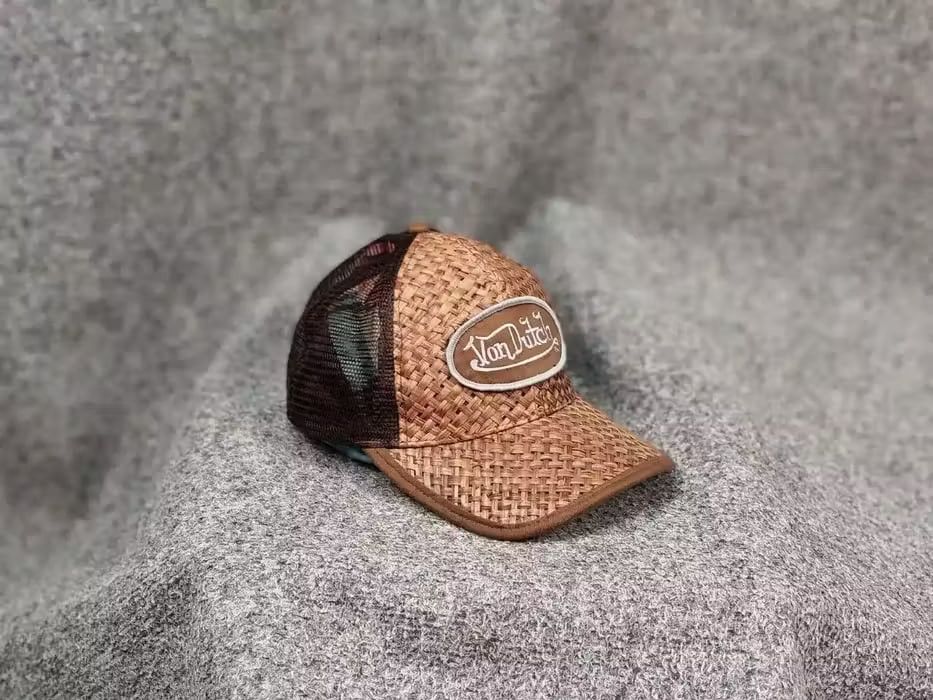 Vintage Vintage 90's Von Dutch Straw trucker Cap American Style | Grailed