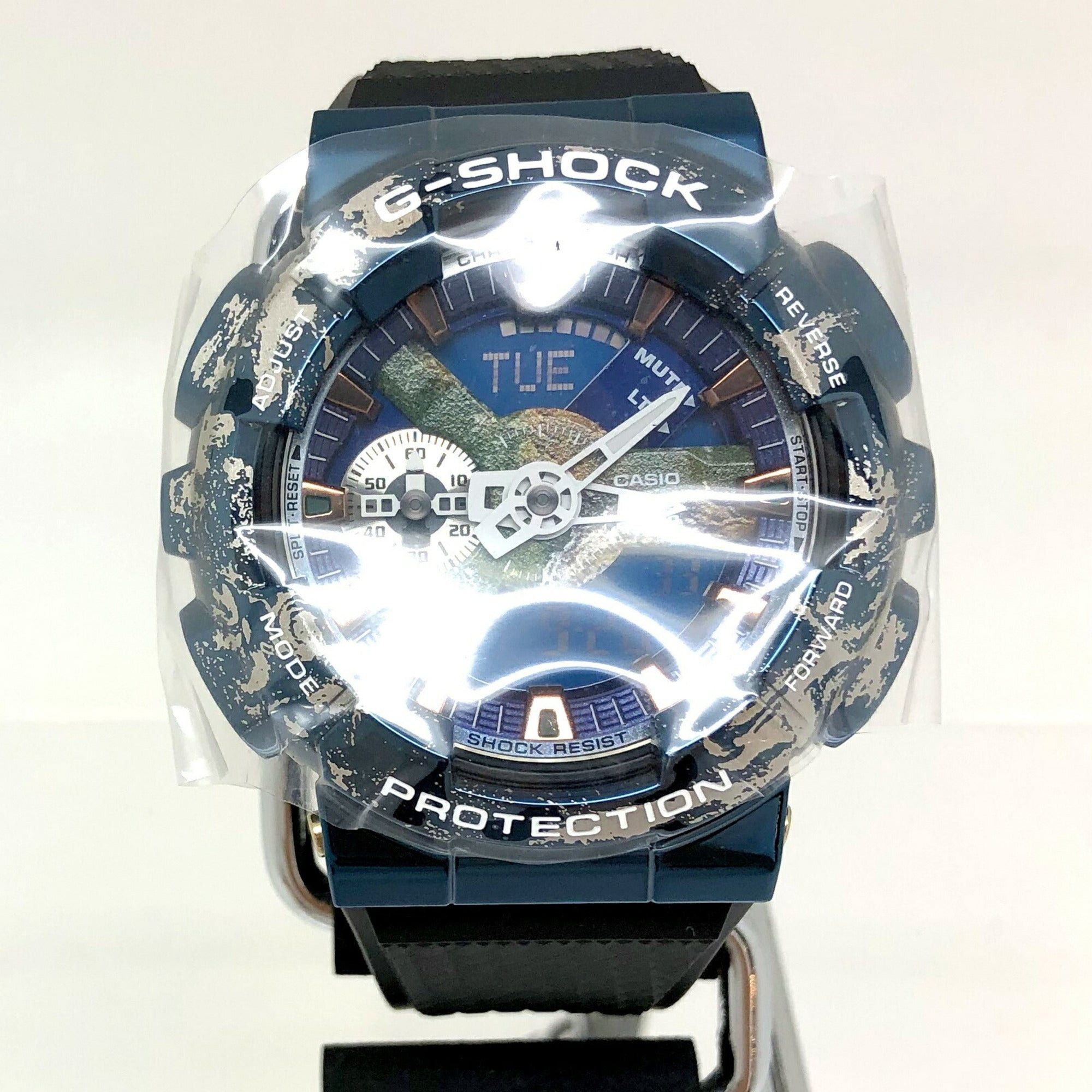 Casio CASIO G-SHOCK watch GM-110EARTH-1AJR Earth motif Ana-Digi Digi ...