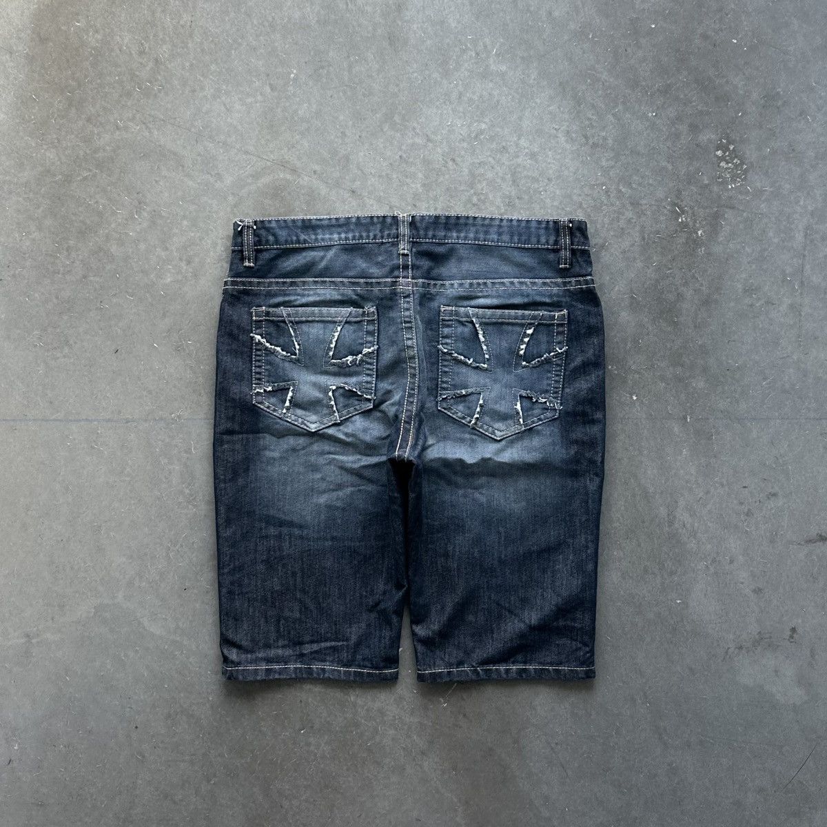 Affliction × Jnco × Vintage Crazy Vintage Y2K Baggy Cross Jorts Grunge ...