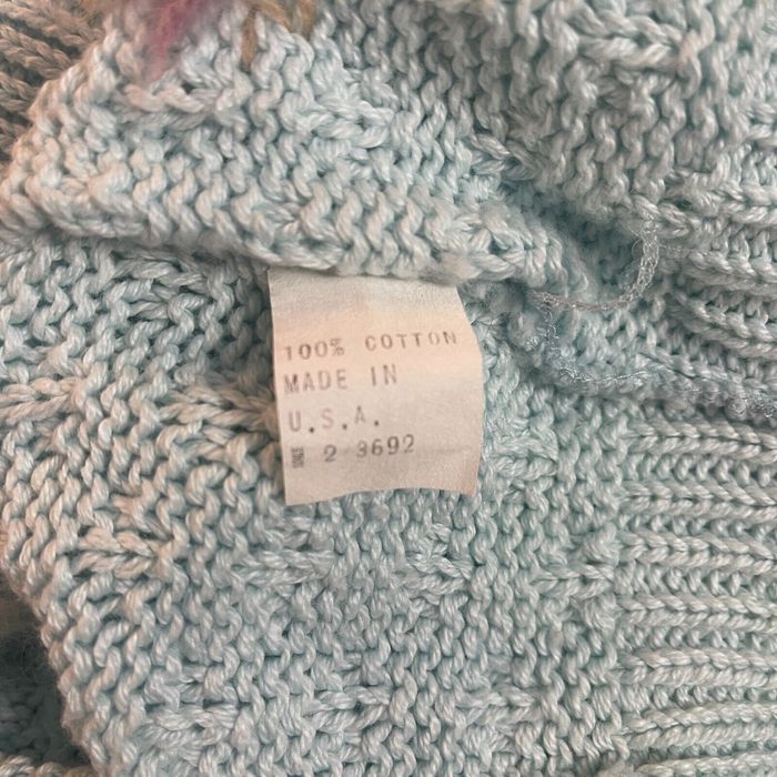 Vintage Vintage 90s Neuma Light Blue Green & White Duck Knit Sweater ...