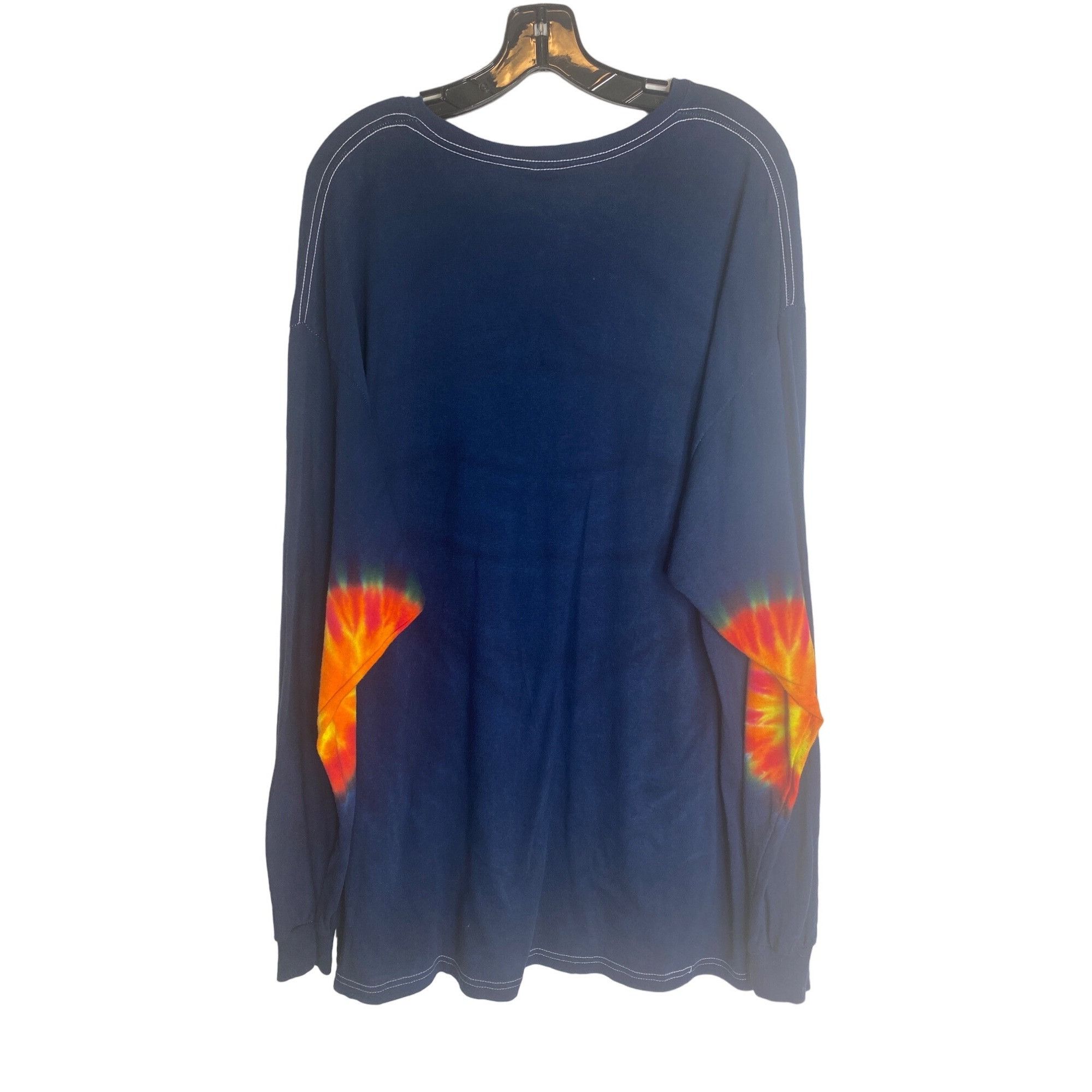 Vintage DELTA FLORA BAMA MEN'S COTTON NAVY TIE DYE BLUE LS SWAG TEE ...