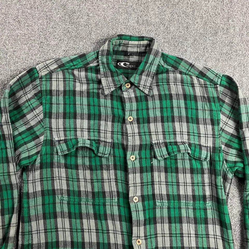 O'Neill O'Neill Flannel Shirt Men's Medium Plaid Heavyweight Adults ...