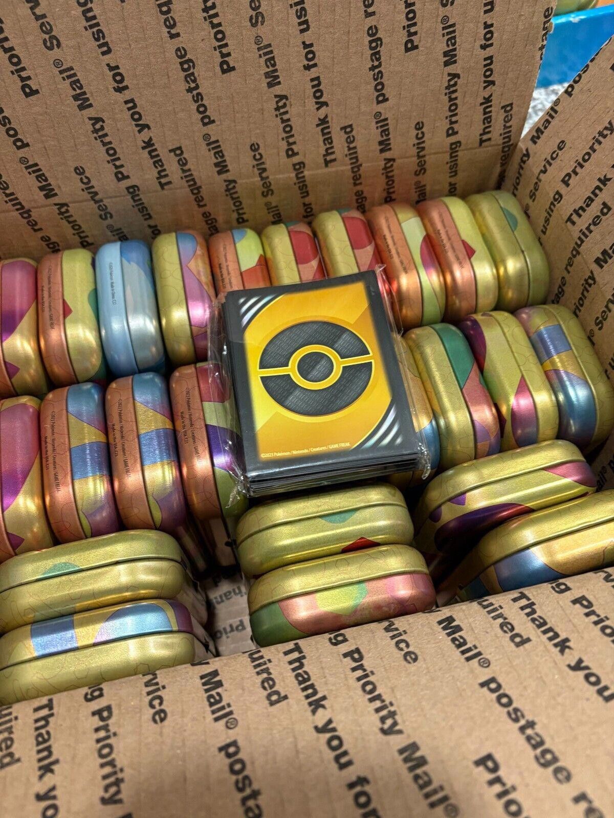 Designer LOT OF 26 EMPTY POKEMON MINI TINS AND 1 RANDOM SLEEVE of 65 ...