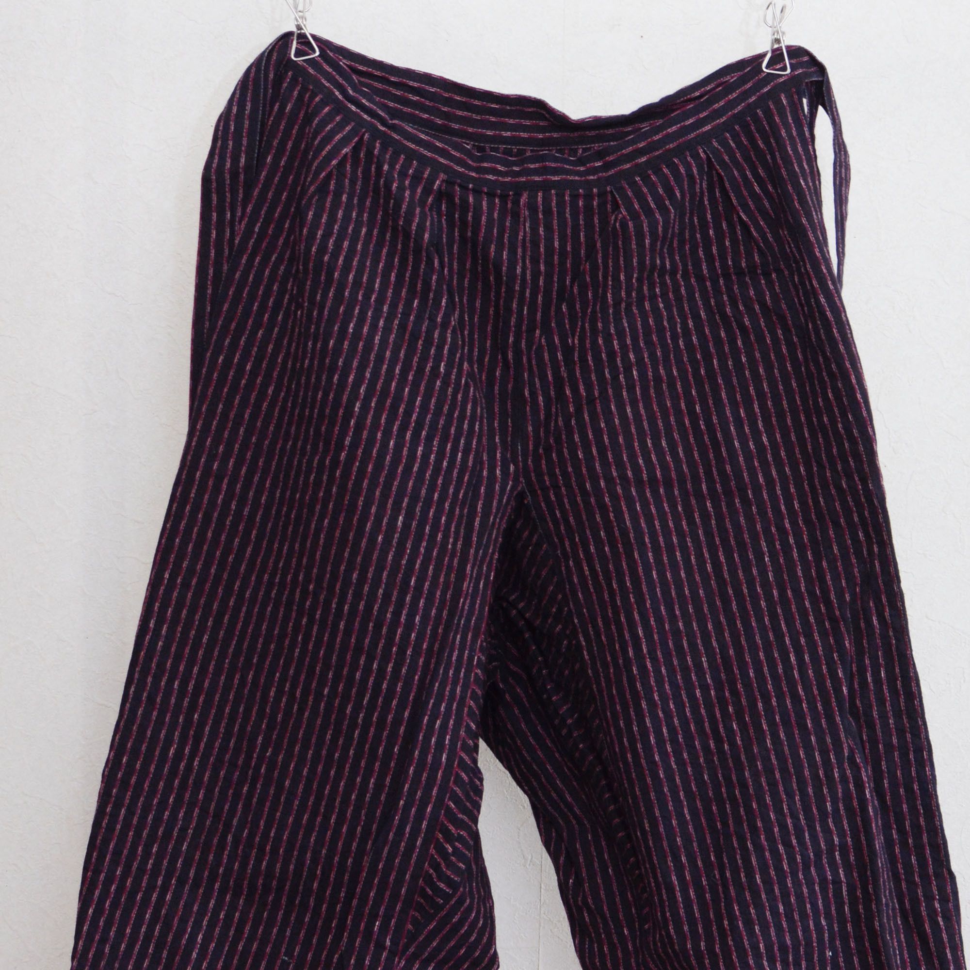 Vintage Monpe Pants Noragi Kimono Stripe Pattern Japanese Fabric | Grailed