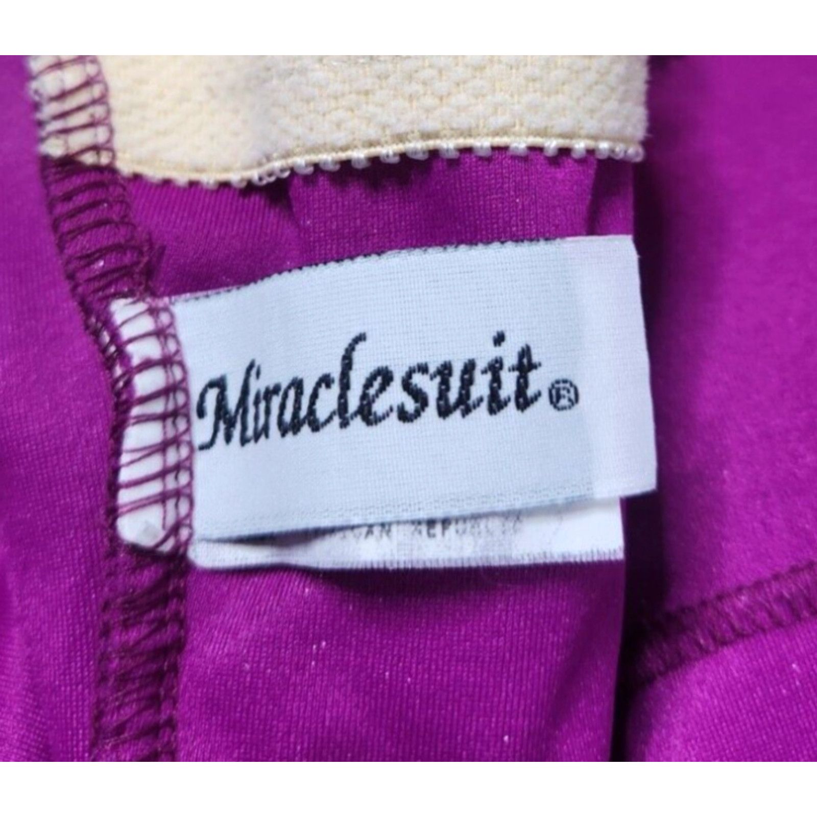 Vintage Miraclesuit Womens Sz 12 One Piece Swimsuit Ruched Bathing Suit ...