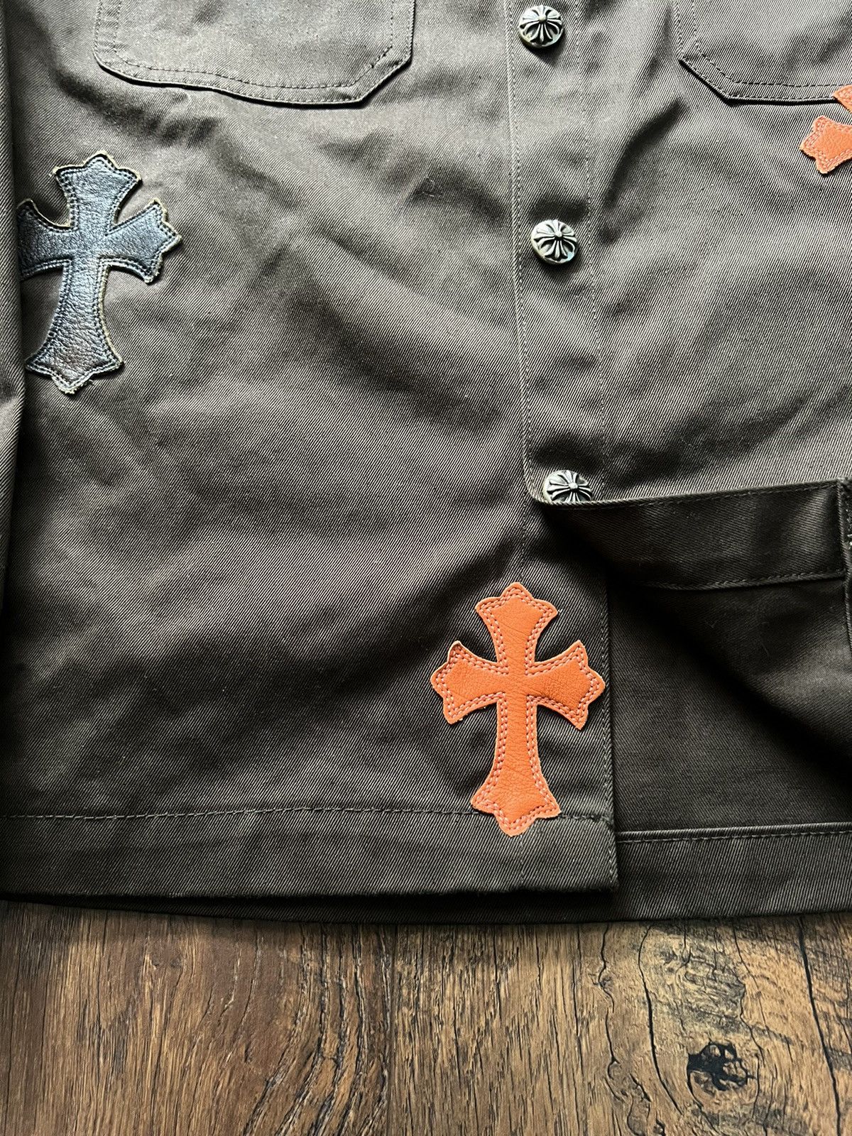 Chrome Hearts Chrome Hearts Cross Patch Work Dog Jacket | Grailed