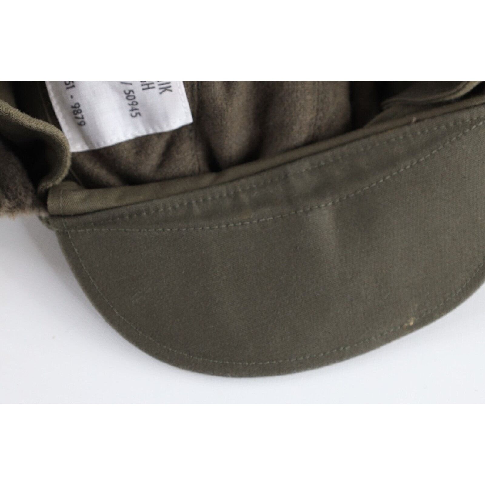 Vintage Vintage 70s German Military Winter OD Ear Flap Field Hat | Grailed