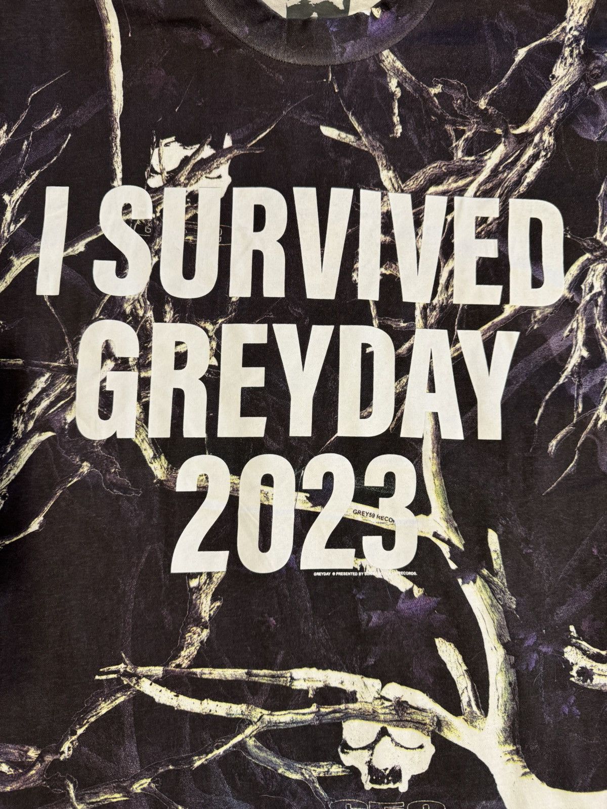 G59 Records I Survived Grey Day 2023 camo short sleeve | Grailed
