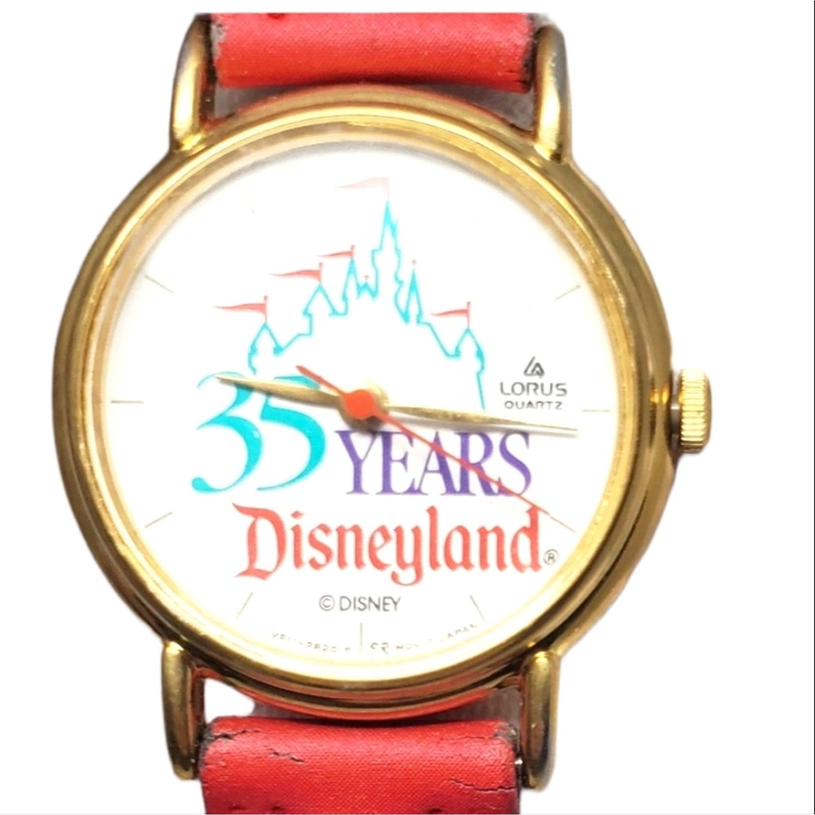 Disney Disneyland 35 Years Celebration VTG White & Red Watch | Grailed