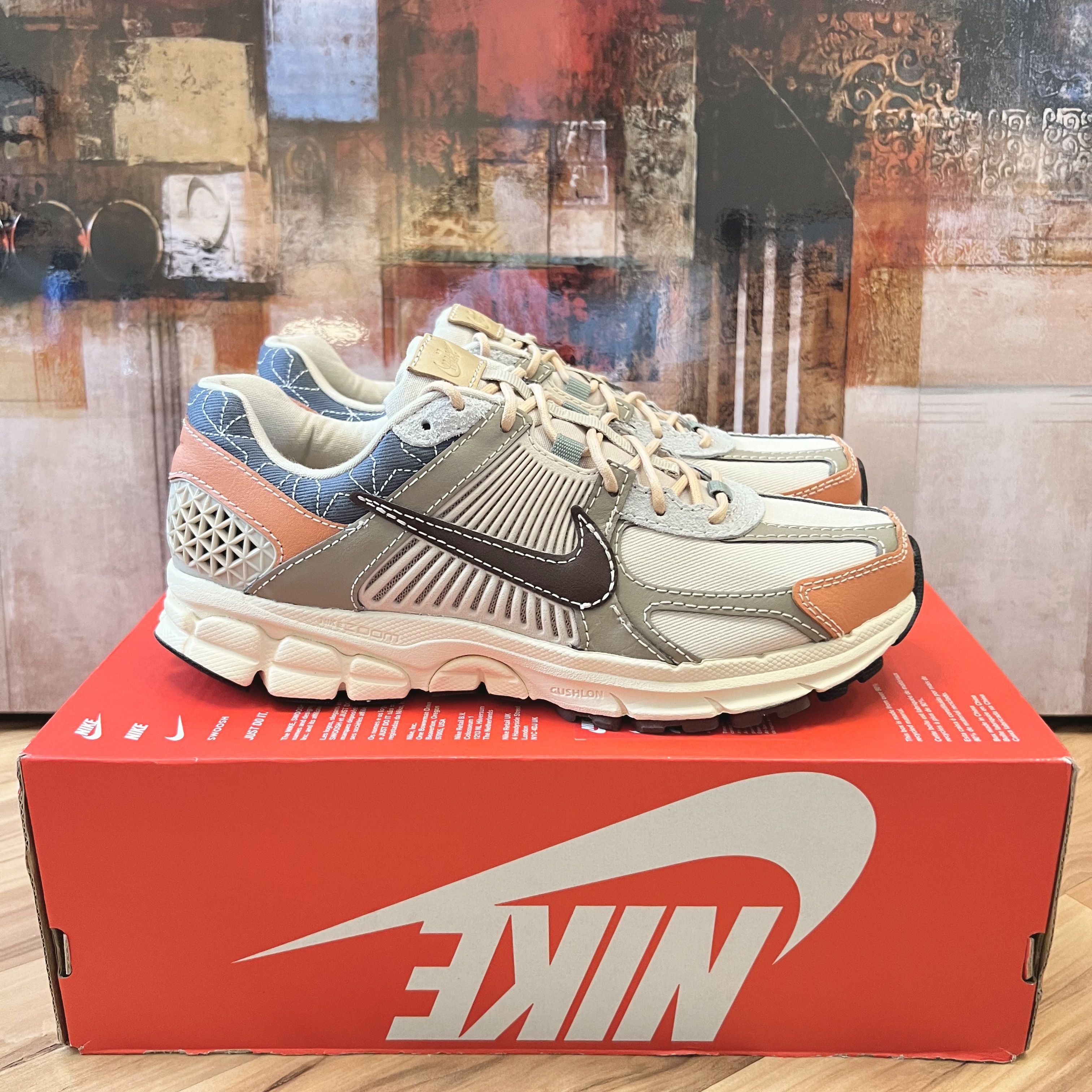 Nike Nike Air Zoom Vomero 5 Sashiko Sanddrift Muslin Khaki Earth | Grailed