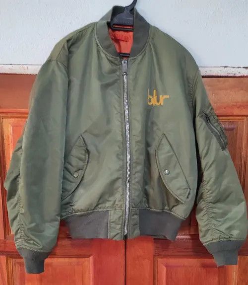 Vintage Mega Rare Blur Band Promo Bomber Jacket | Grailed