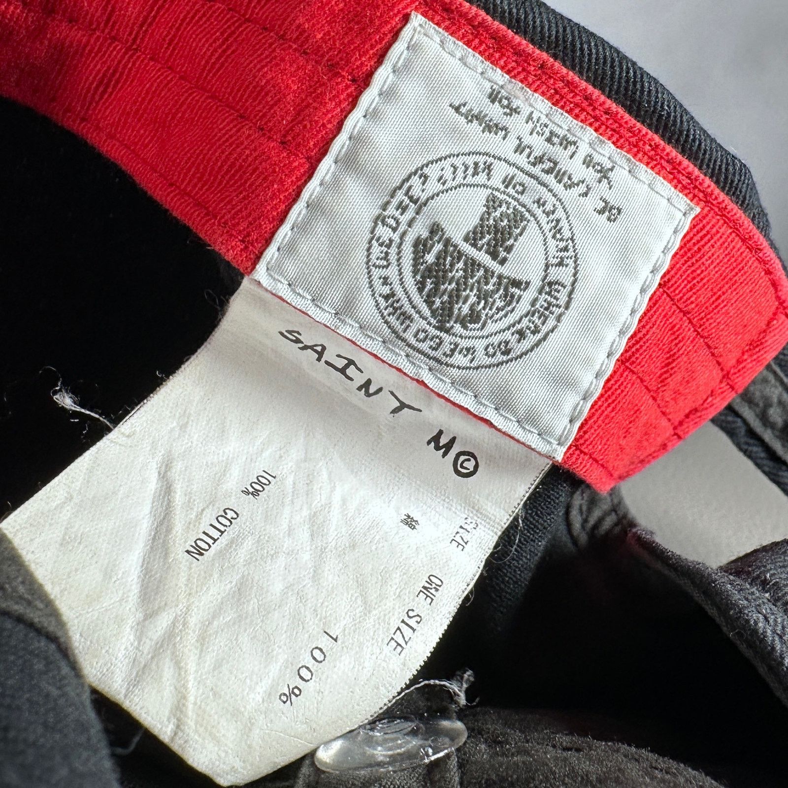 Saint Michael Black ‘WAR’ Comic Hat | Grailed