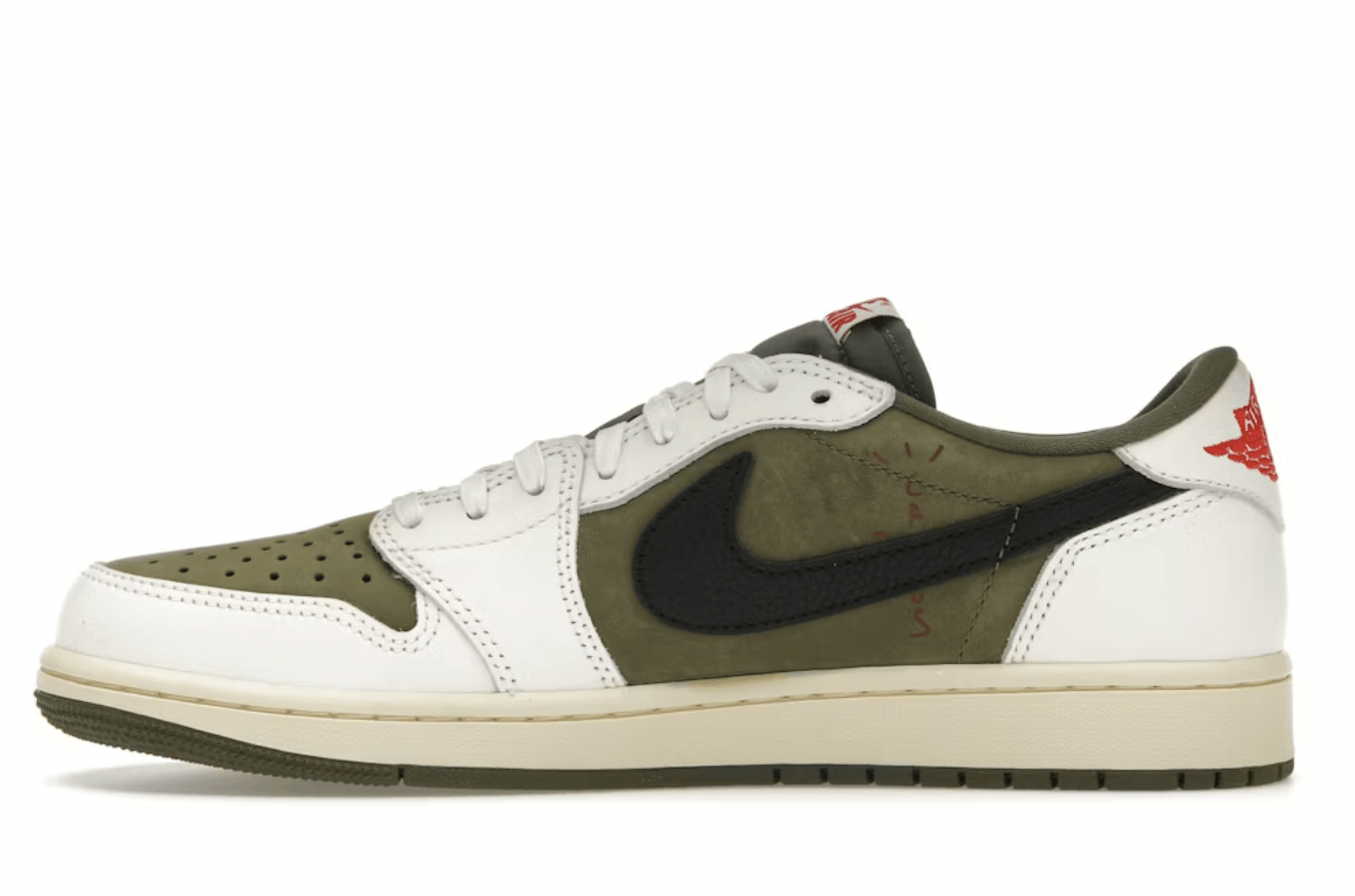 Nike Travis Scott AJ1 Low OG Medium Olive | Grailed