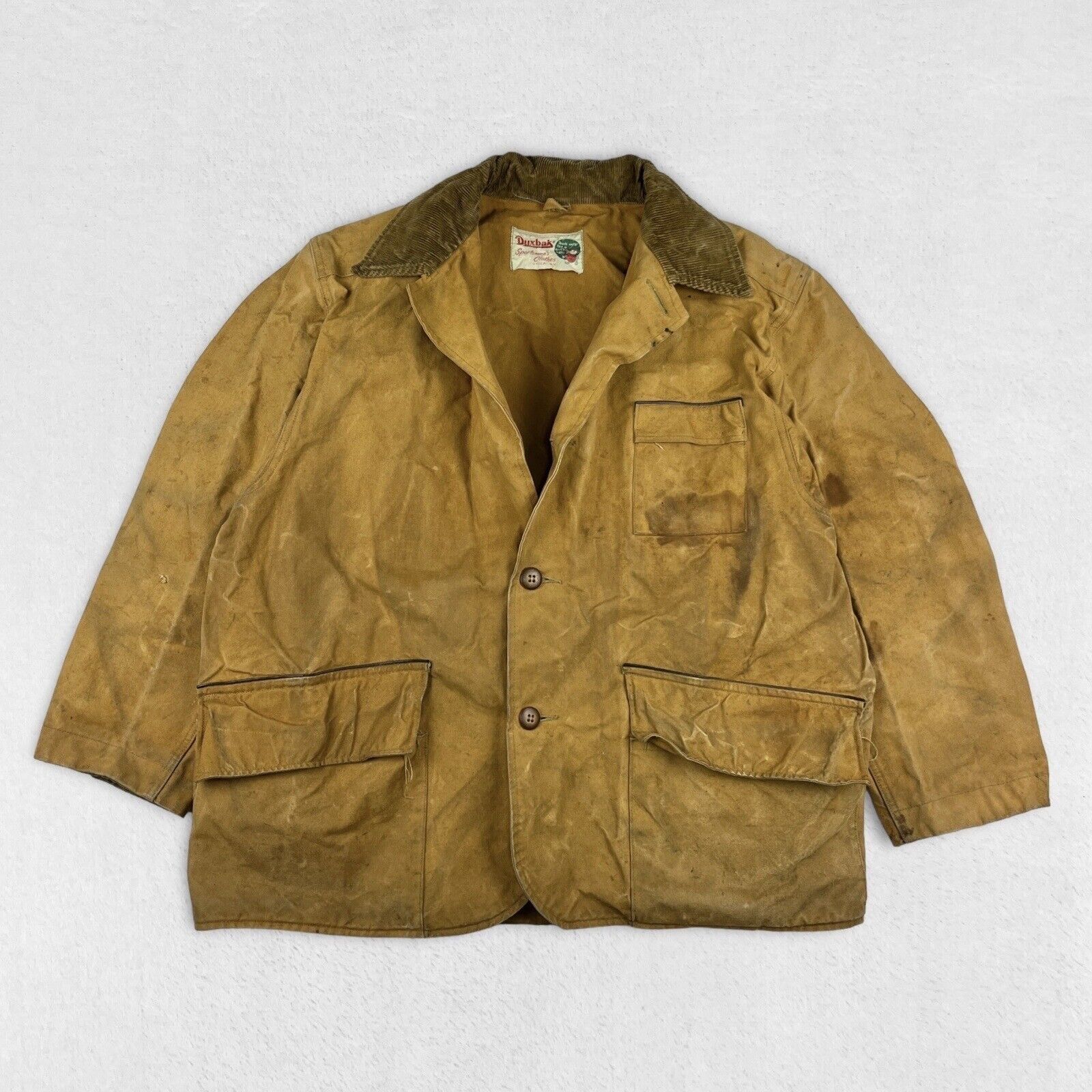 Vintage 50s 60s Duxbak Hunting Barn Coat Field Work Jacket M Game | Grailed