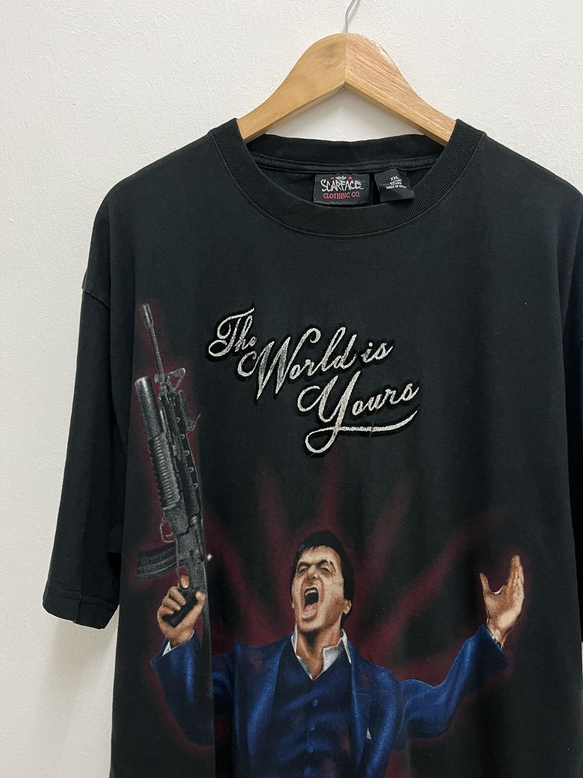 Movie × Vintage Scarface Clothing Company Tony Montana The World Is ...