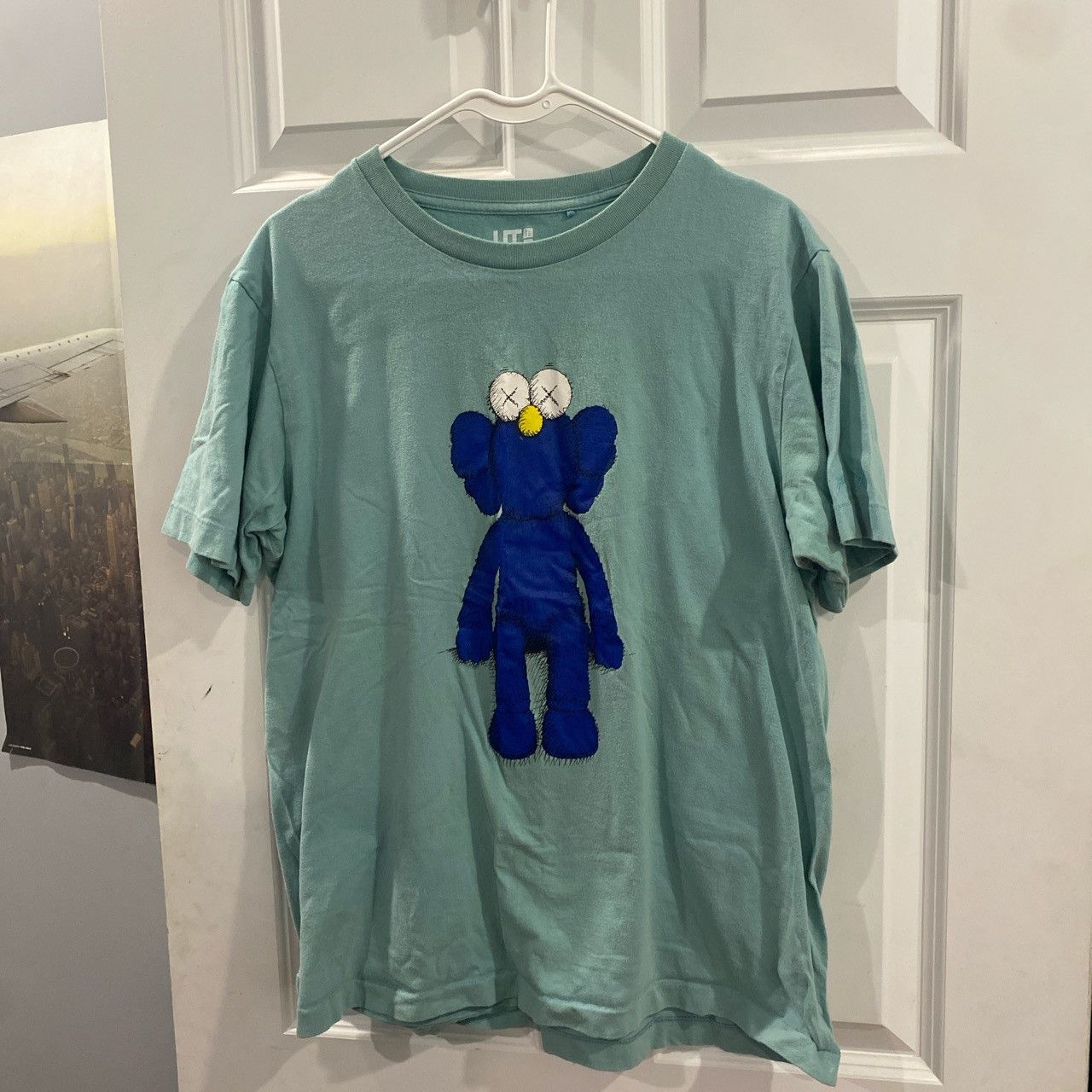 Kaws Teal Kaws x Uniqlo T-shirt | Grailed