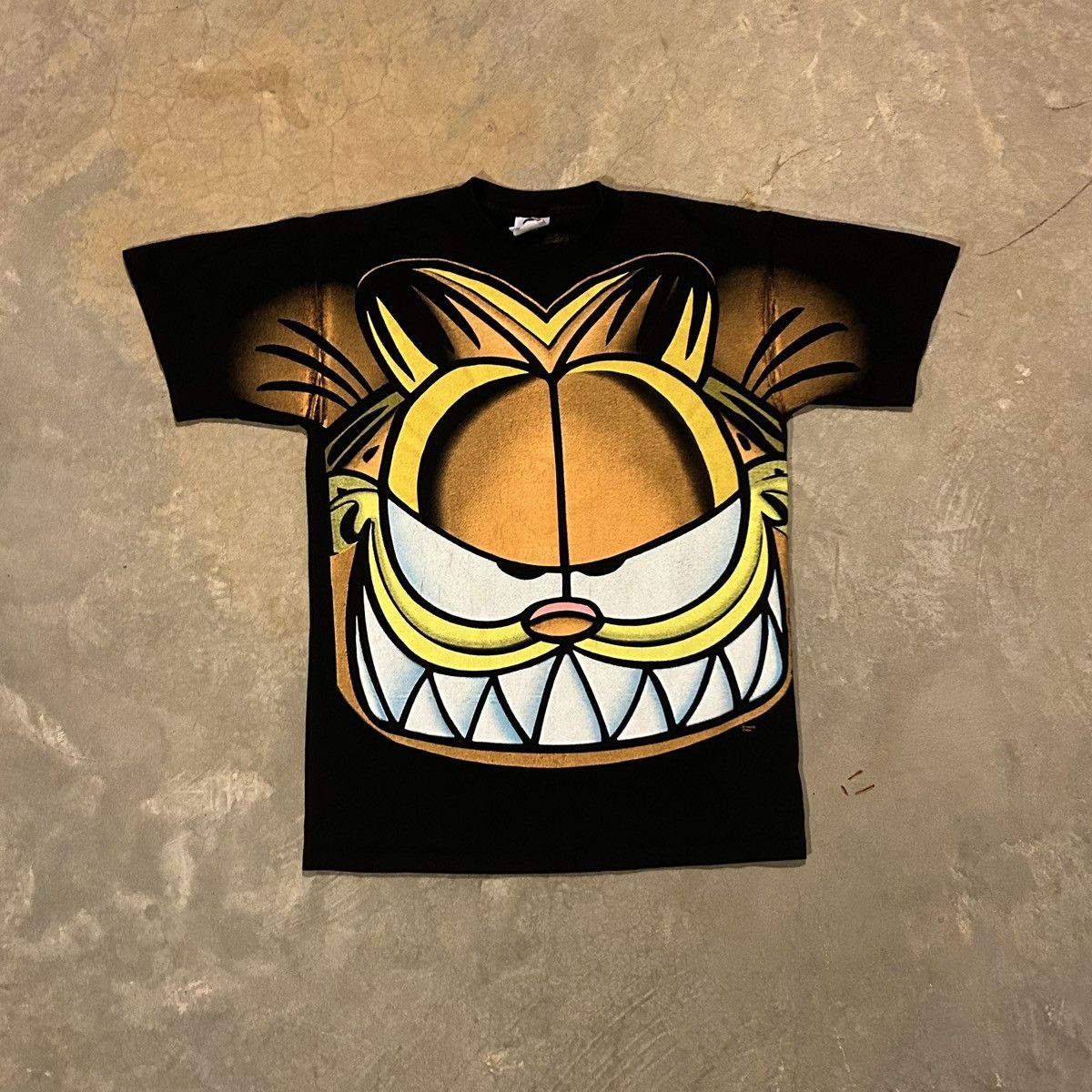 Cartoon Network × Vintage Crazy Vintage 90s Garfield Big Face AOP ...