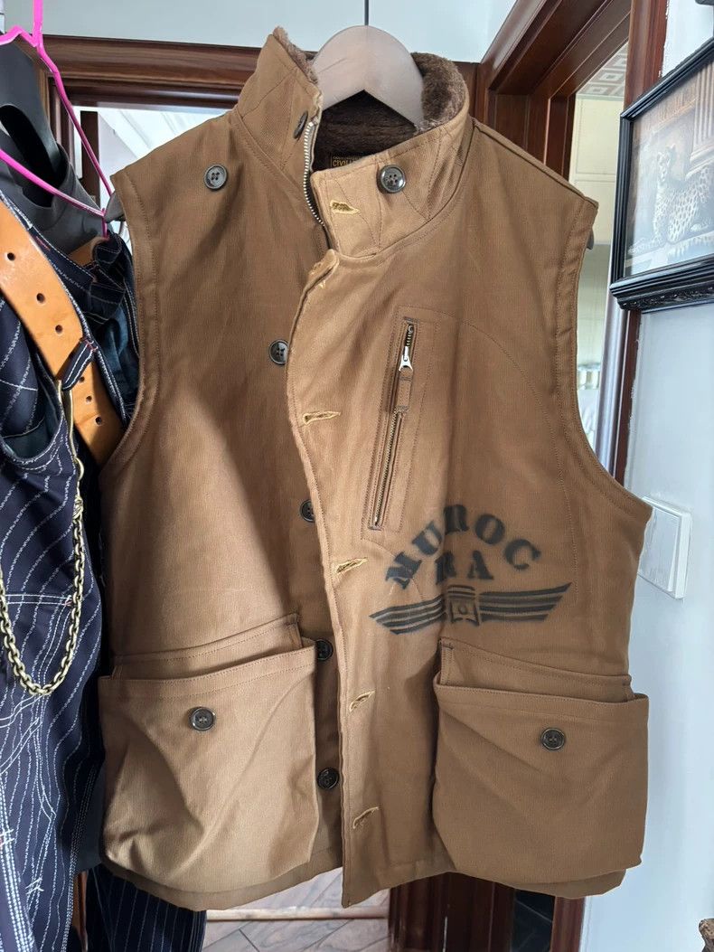 Freewheelers Freewheelers Aviator Vest with Wool Lining-dmc | Grailed