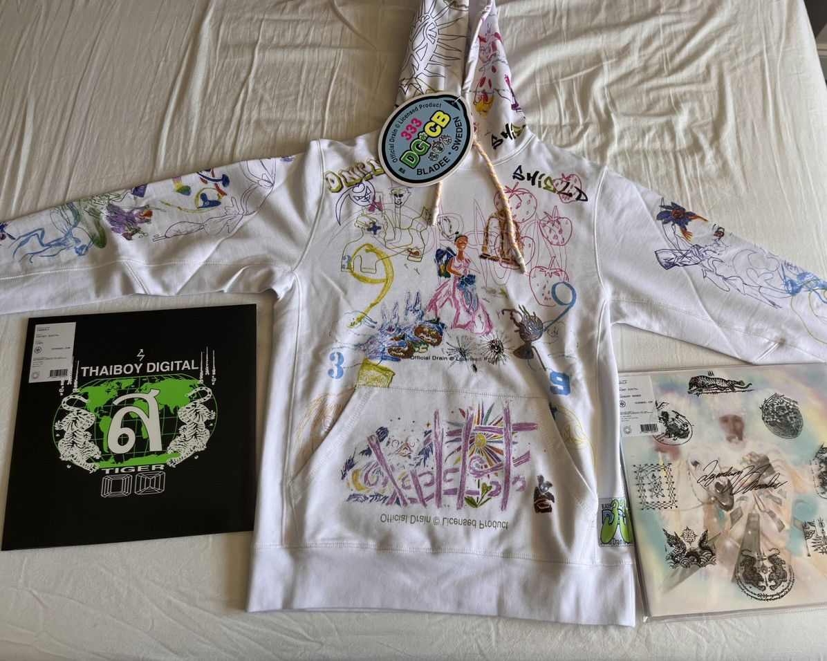 Drain Gang 333 Bladee x Claire Barrow estasia Hoodie | Grailed