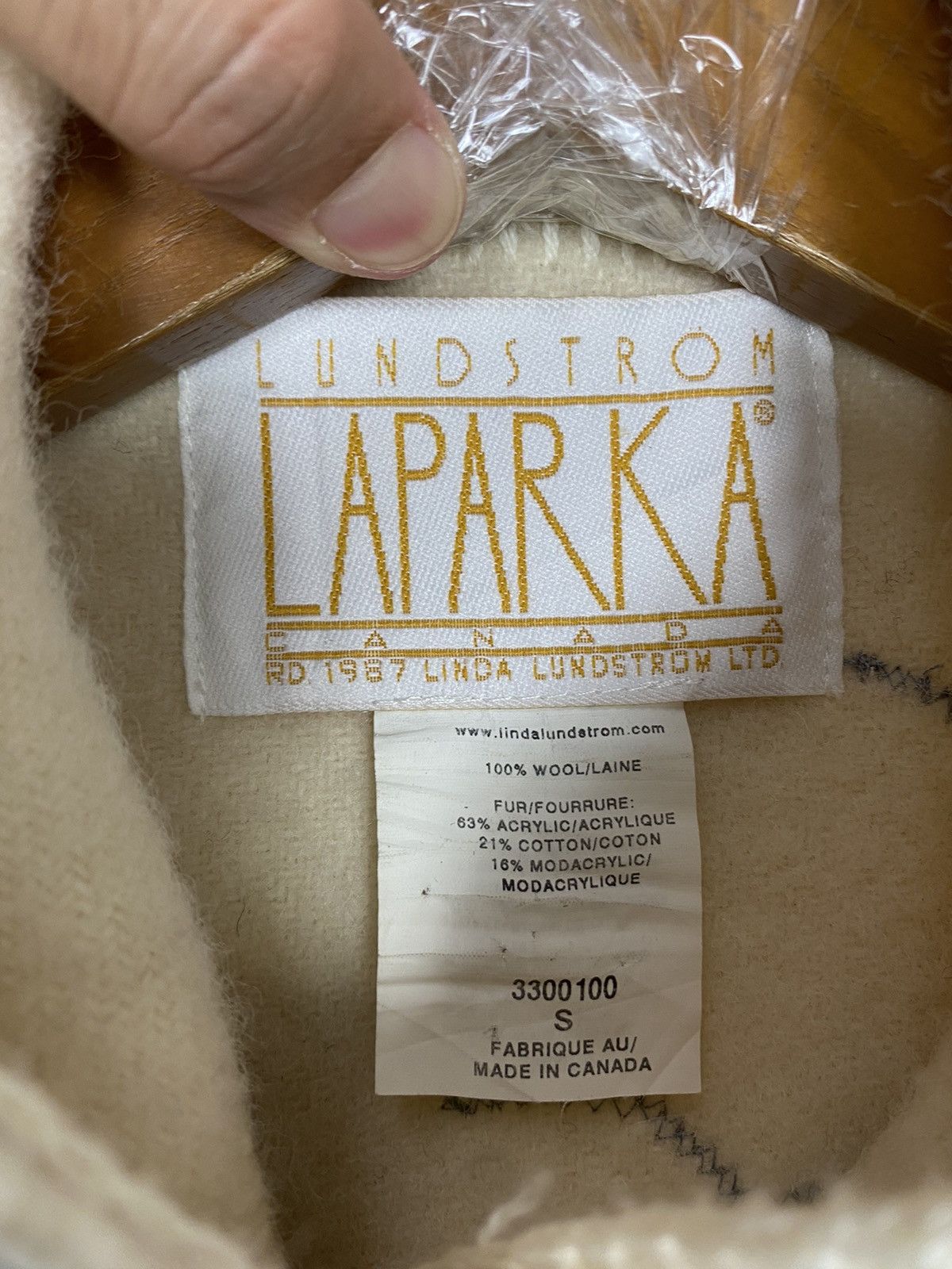 Vintage Rare‼️ Vintage Lundstrom LaParka Art Wool Coat Hooded Canada ...