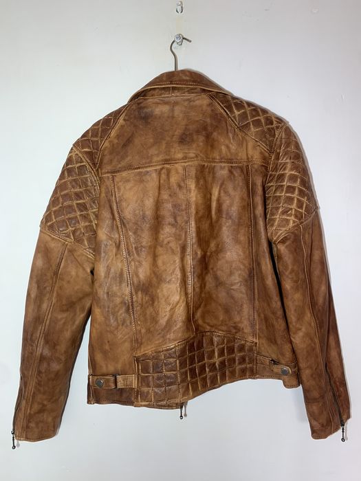 Avant Garde Aviatrix Brown Leather Jacket Biker Rocker | Grailed