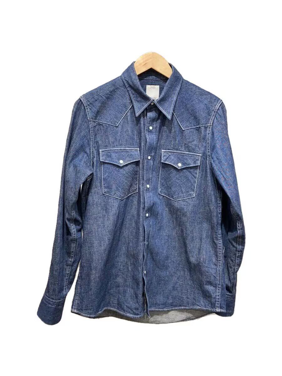 Visvim Western Denim Long Sleeve Button Up Shirt | Grailed