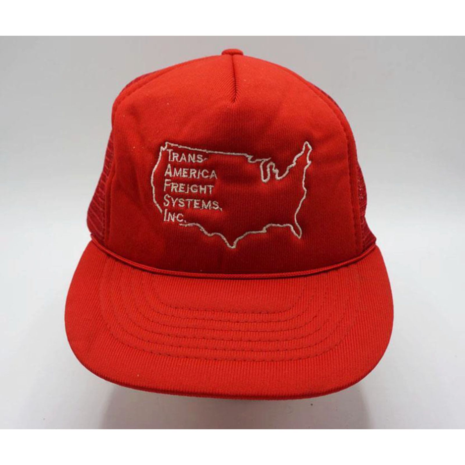 Vintage Trans America Freight Systems Classic Style Mesh Back Snap ...