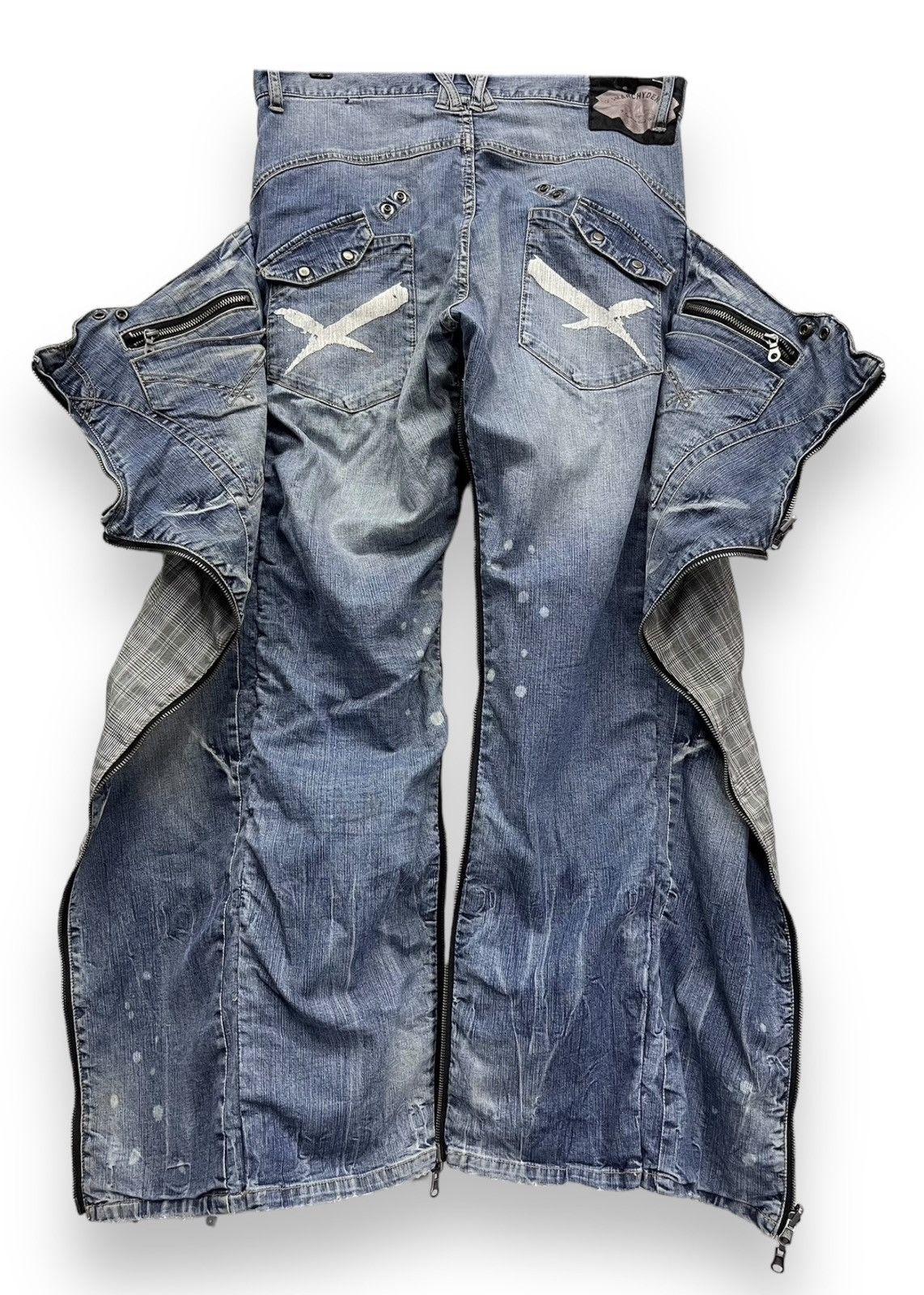 Grailed × PPFM × Vintage PPFM EASTERN ROCK ANARCHY DENIM Punk Zipper ...