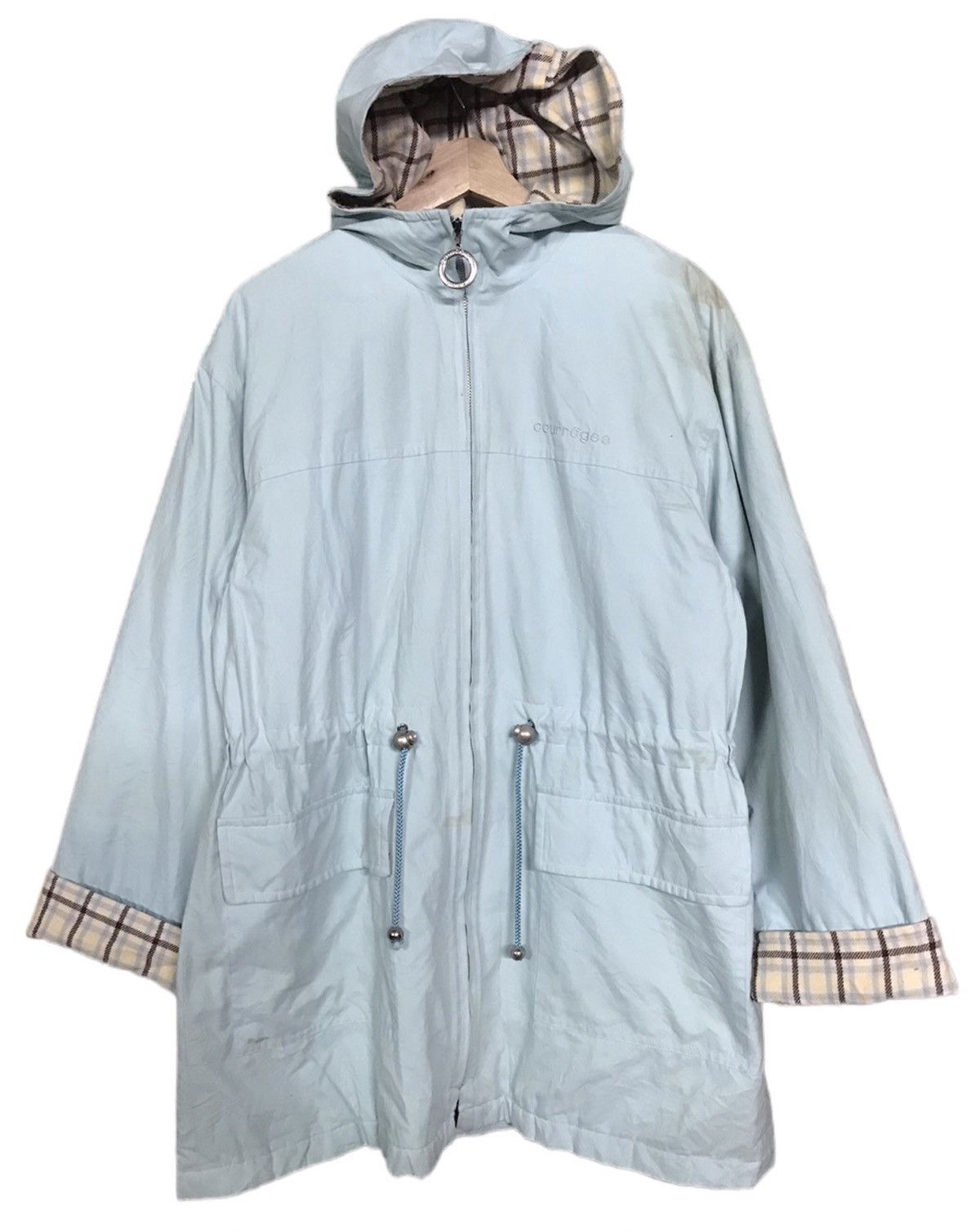 Designer Courreges Jaket Small Logo Fullzip | Grailed
