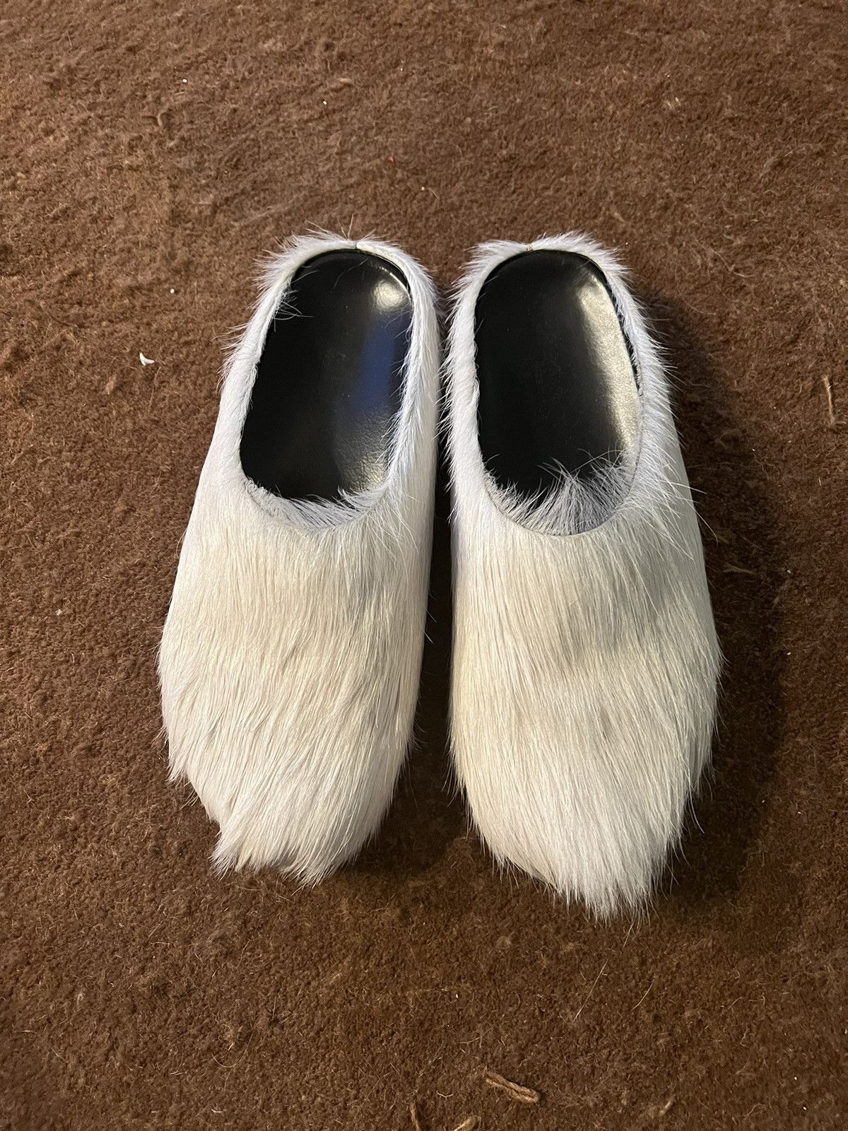 Marni Marni Calfskin + Fur Mules | Grailed