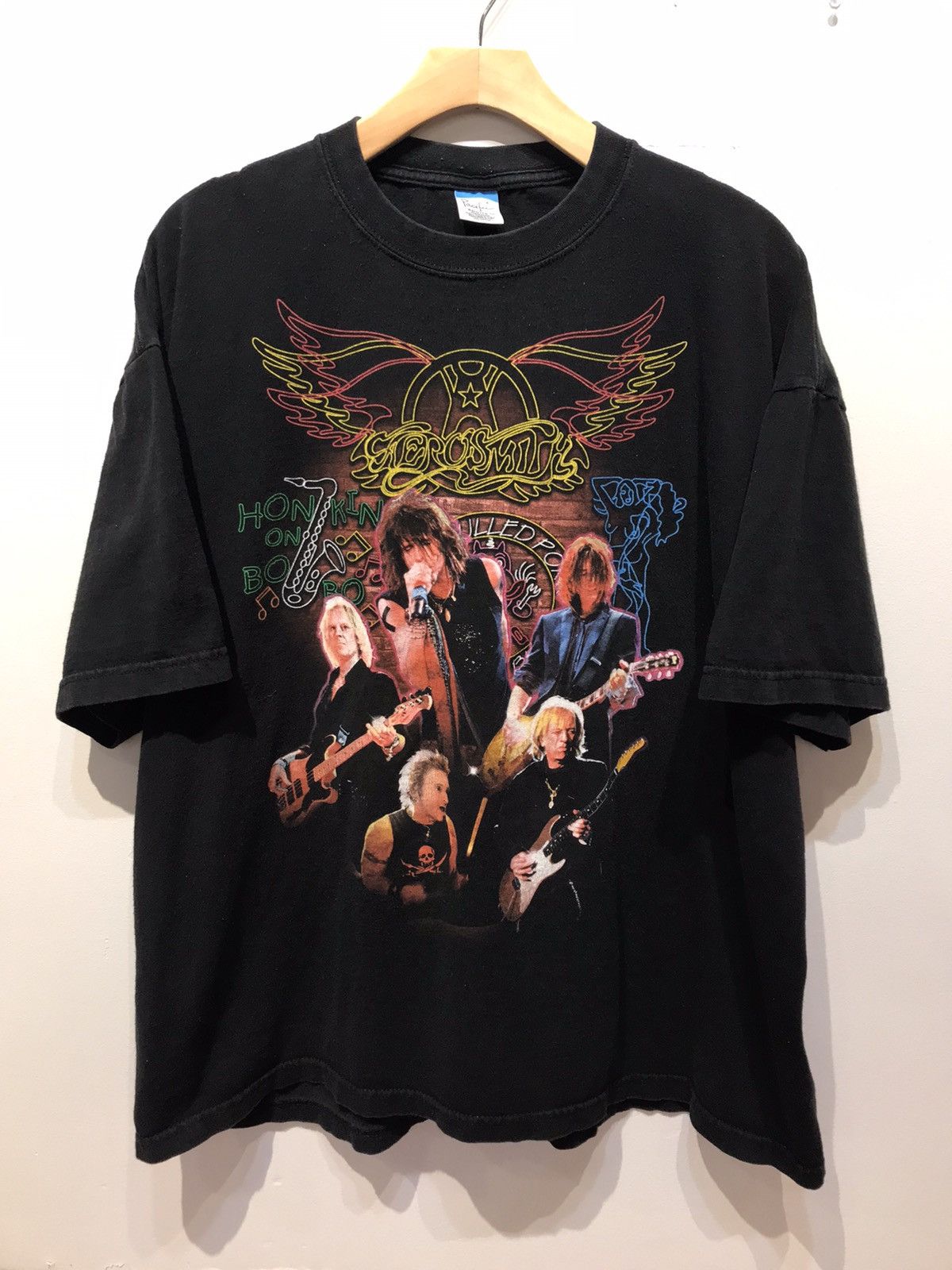 Vintage 2004 vintage retro Aerosmith AOP all over print rock band | Grailed