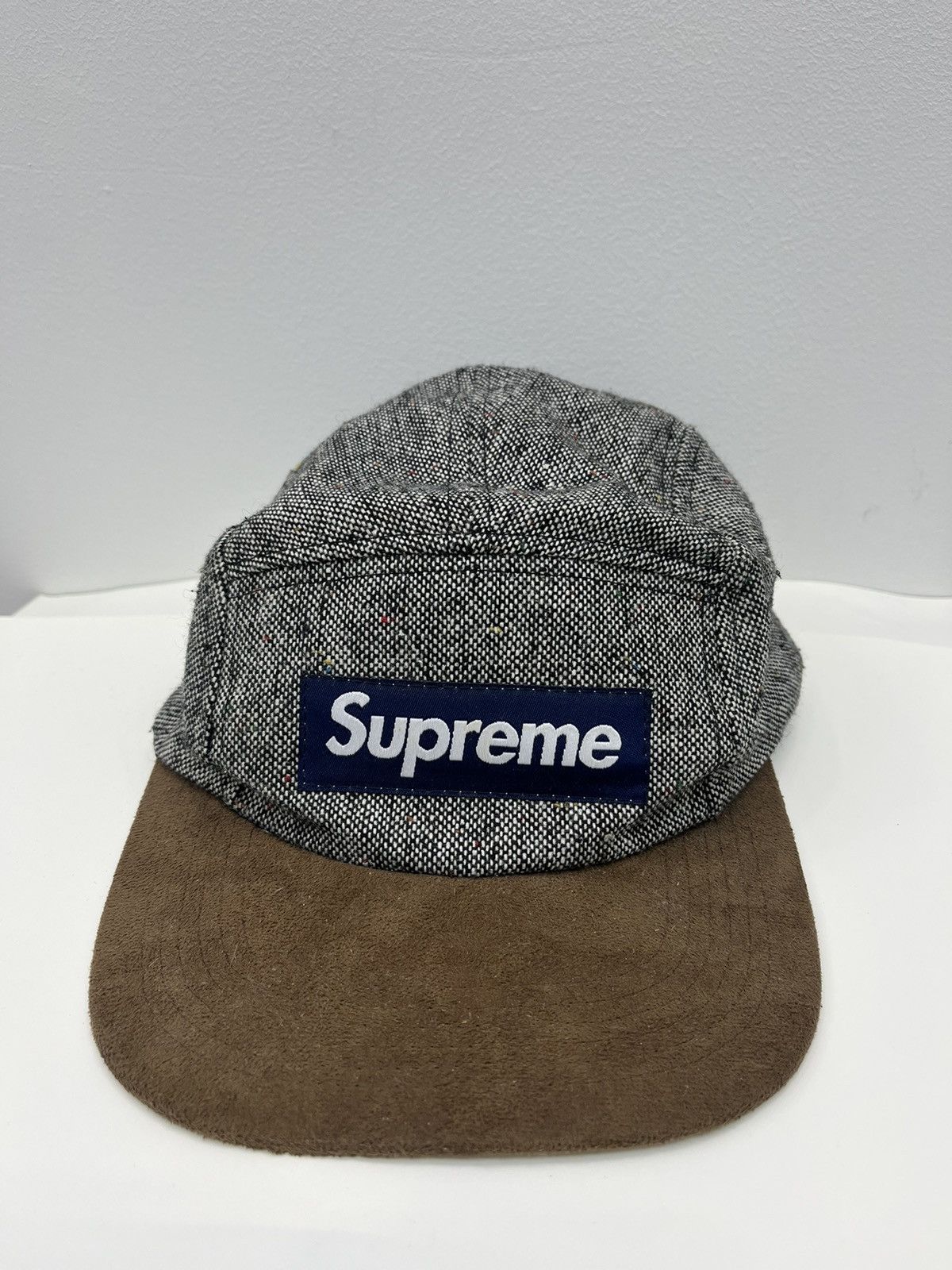 Supreme Supreme Five Panel Box Logo Tweed Cap | Grailed