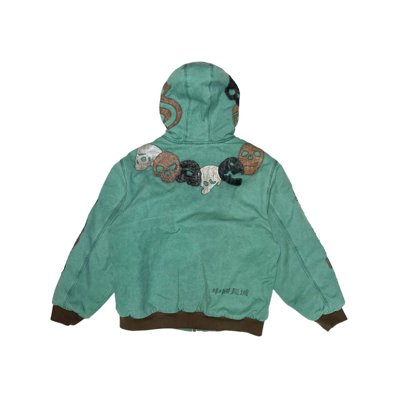 Supreme Supreme x The Great China Wall Skull Hooded Work Jacket | Grailed