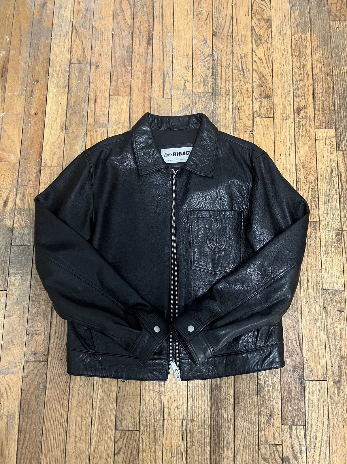 Zara Zara X rhuigi genuine leather jacket | Grailed