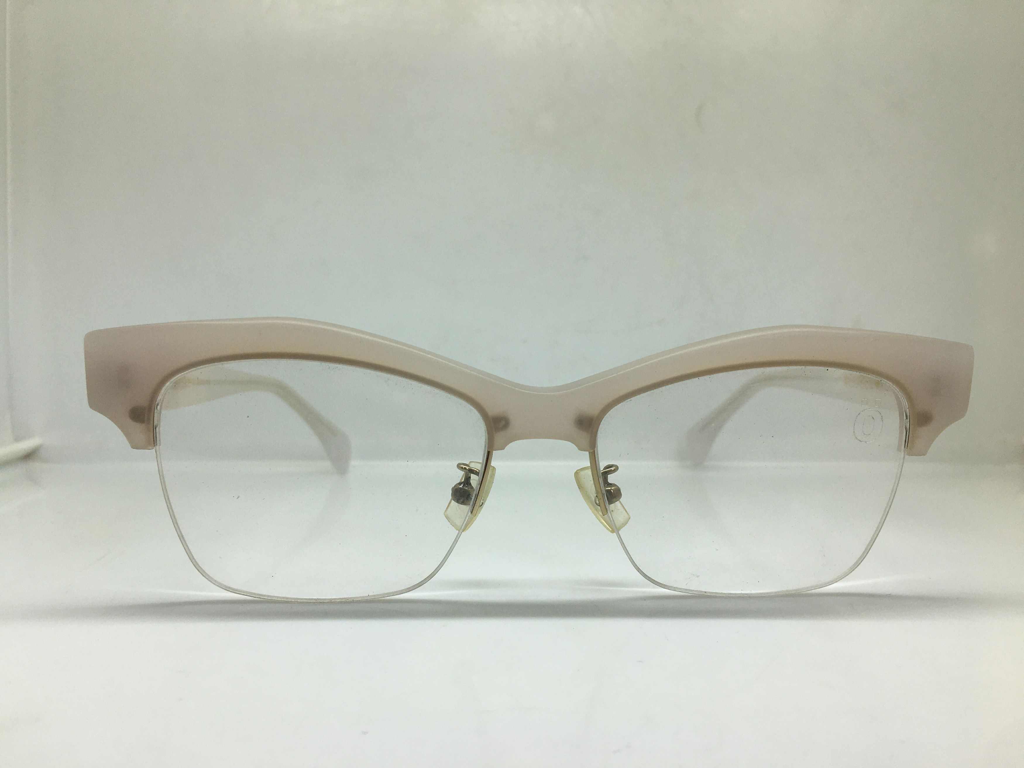 Other Glasogon Cat Eye Half Rim Ivory White Eyeglasses Frame | Grailed