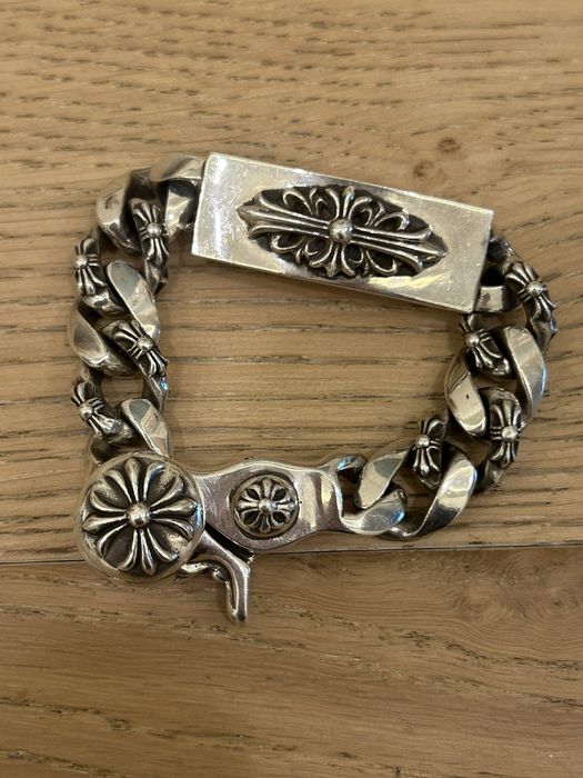 Chrome Hearts Chrome Hearts Bracelet Floral ID Fancy Link | Grailed