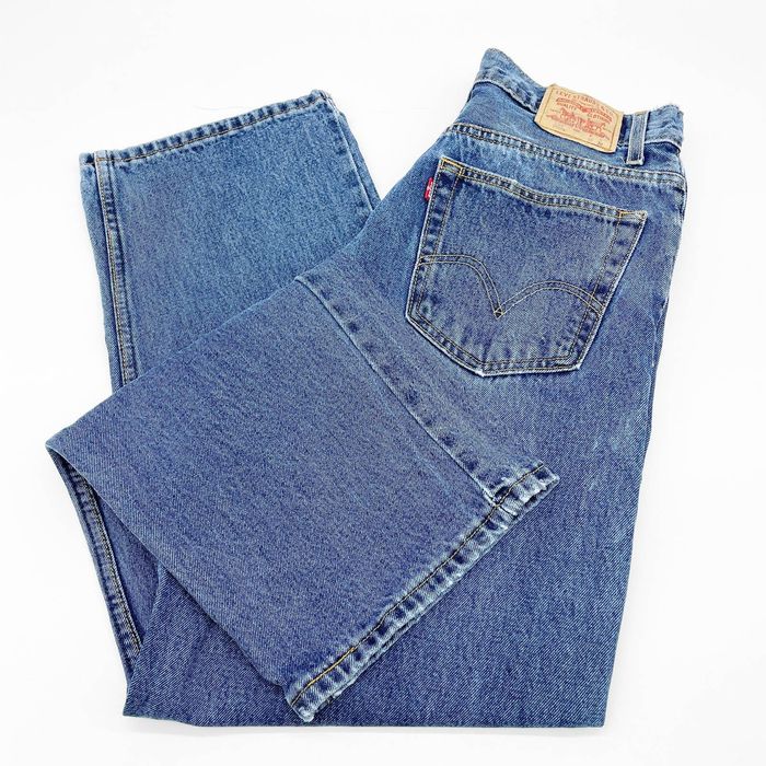 Levi's Levi's Mens 569 Loose Straight Jeans Medium Blue Denim 30x30 ...