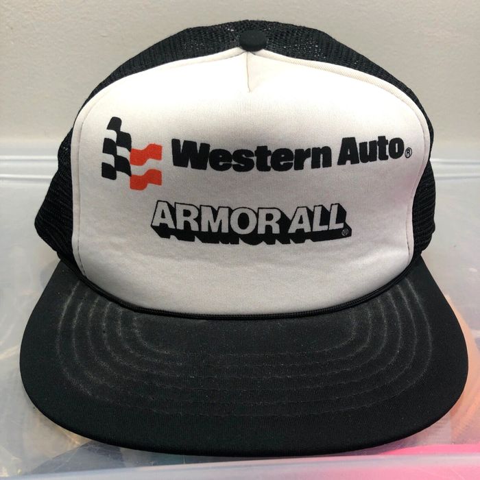 Vintage Car Hat Mens Trucker Hat Western Auto Cowboy Truck Dealer ...